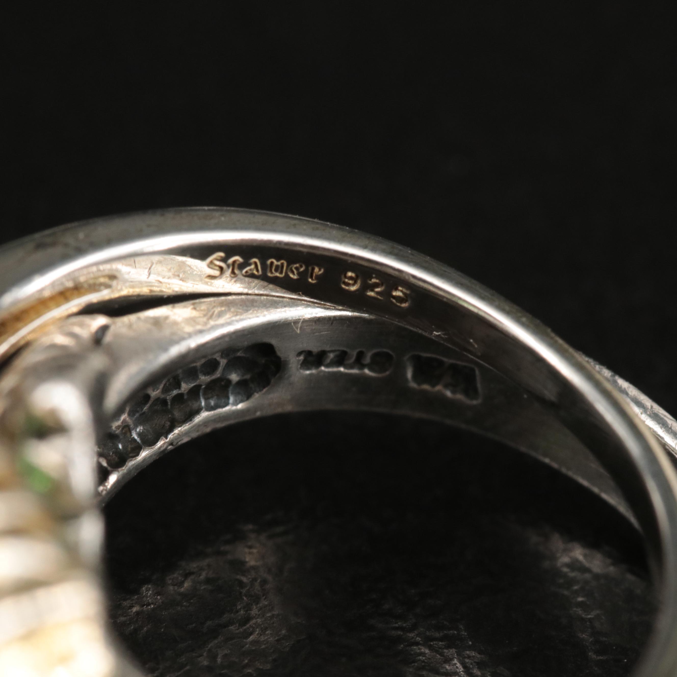 Sterling Rings Including Stauer, Amethysts, Peridot and Cubic Zirconia ...