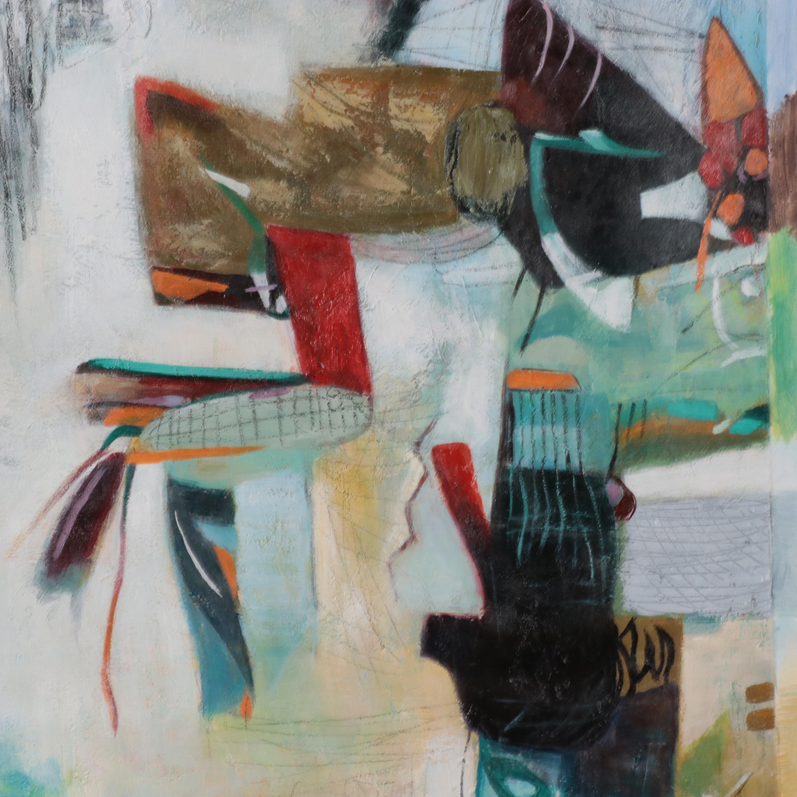 Non-Objective Abstract Oil Painting, 21st Century | EBTH