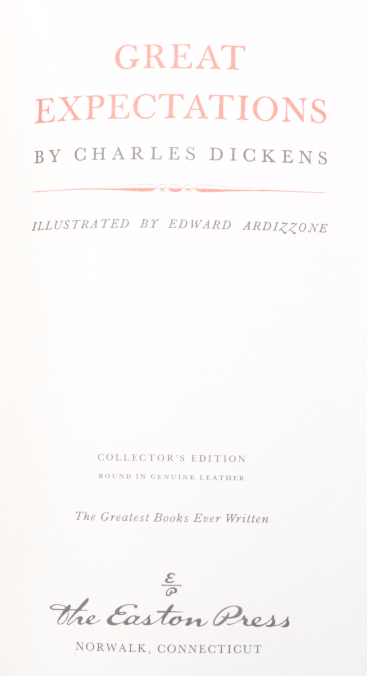 Easton Press "Great Expectation" by Charles Dickens and More Classics ...