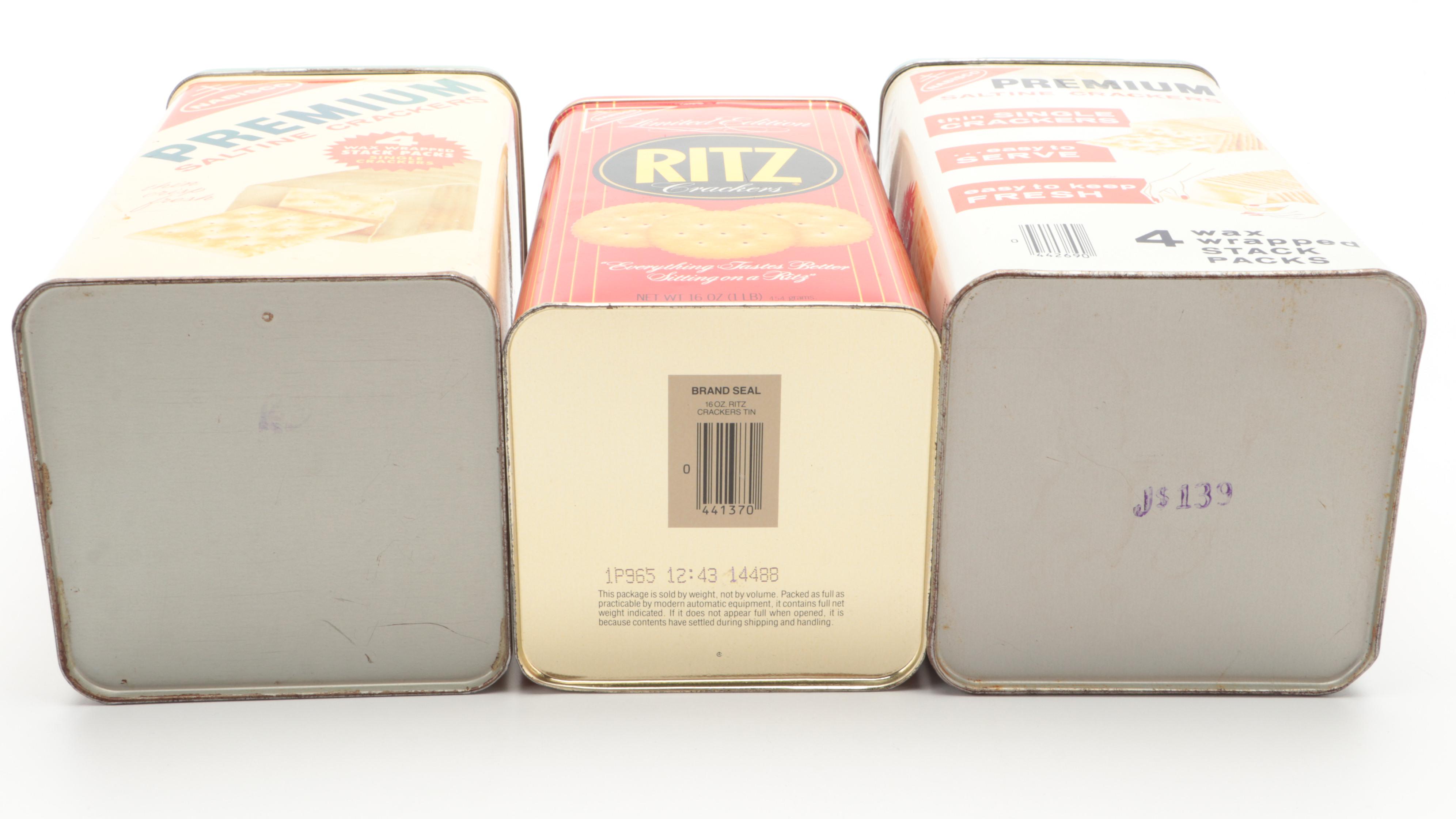 Ritz Cracker Tin with Hygeia Screw Top Bottles, Soup Mugs, and More | EBTH