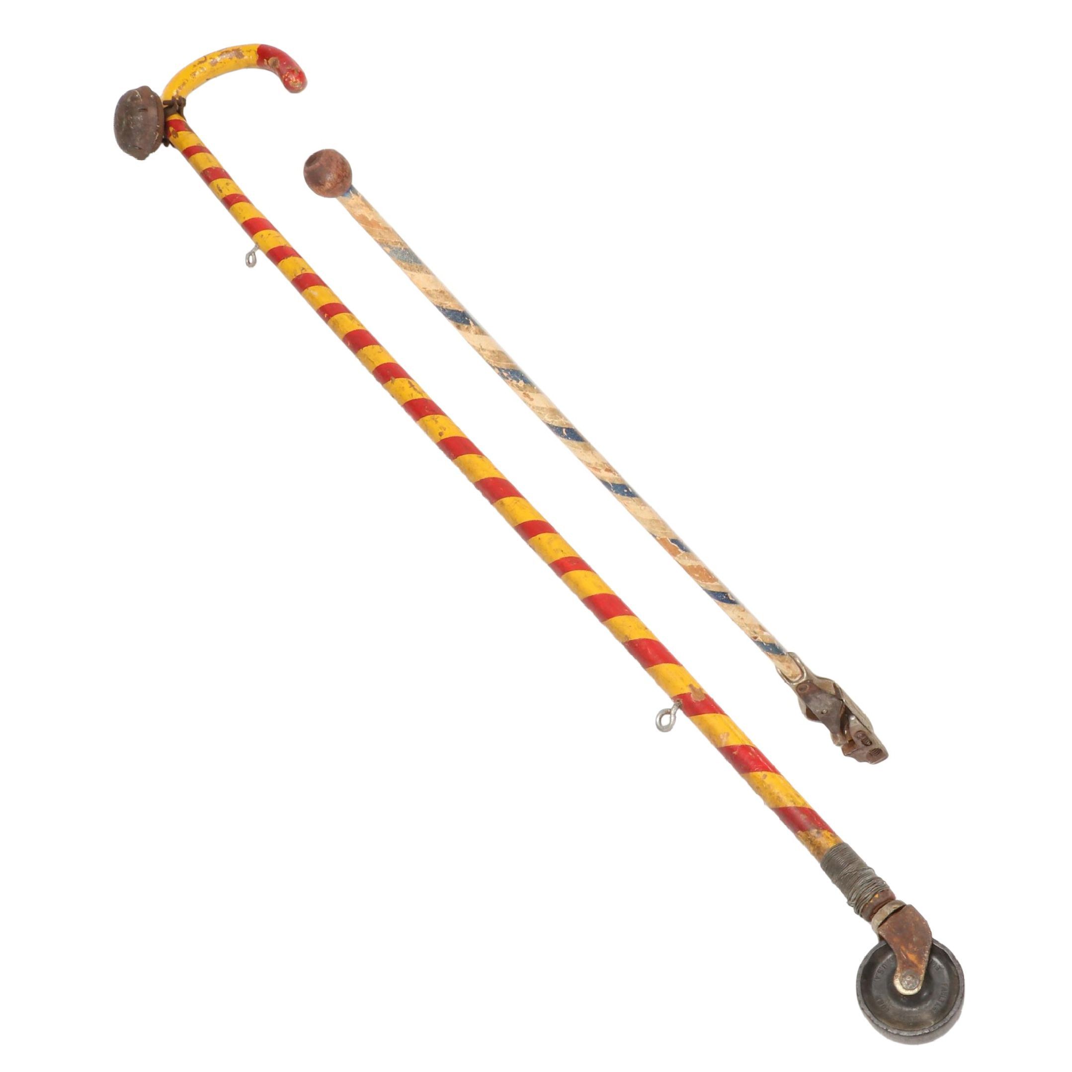 Spiral Painted Carnival Canes, Early to Mid-20th Century | EBTH