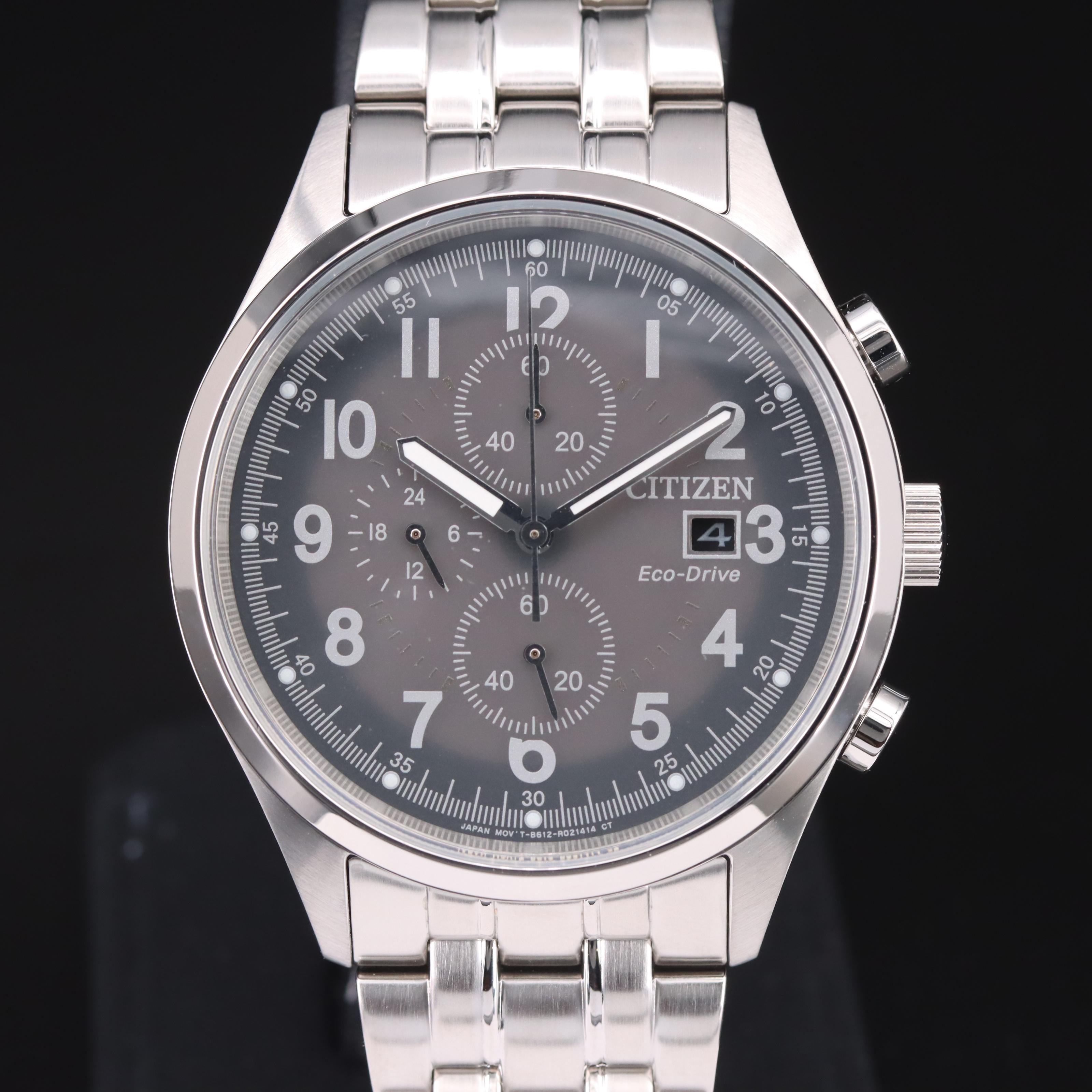 Citizen Chandler Grey Dial Chronograph Wristwatch | EBTH