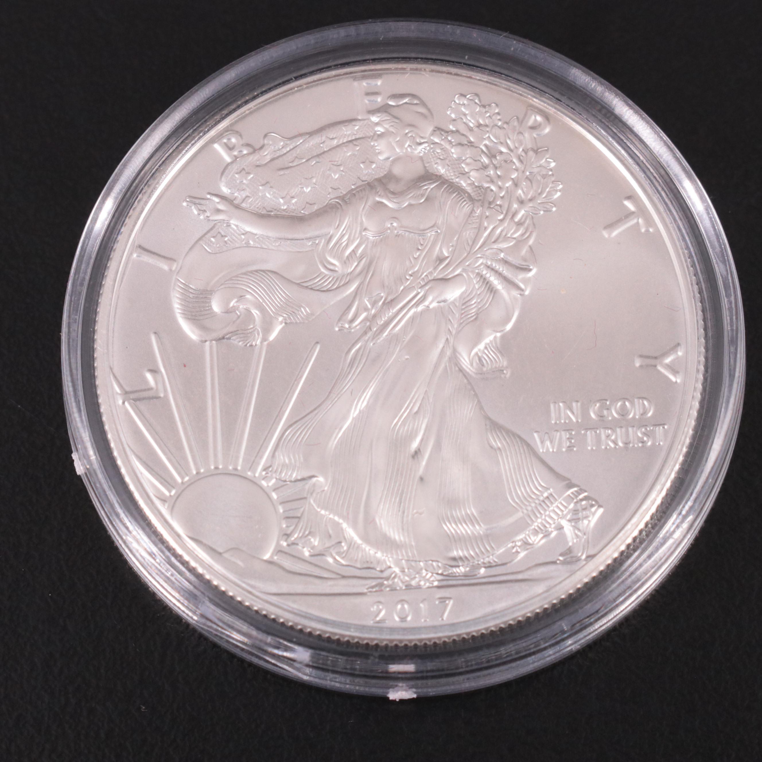 Five American Silver Eagle Bullion Coins Including 1986 | EBTH