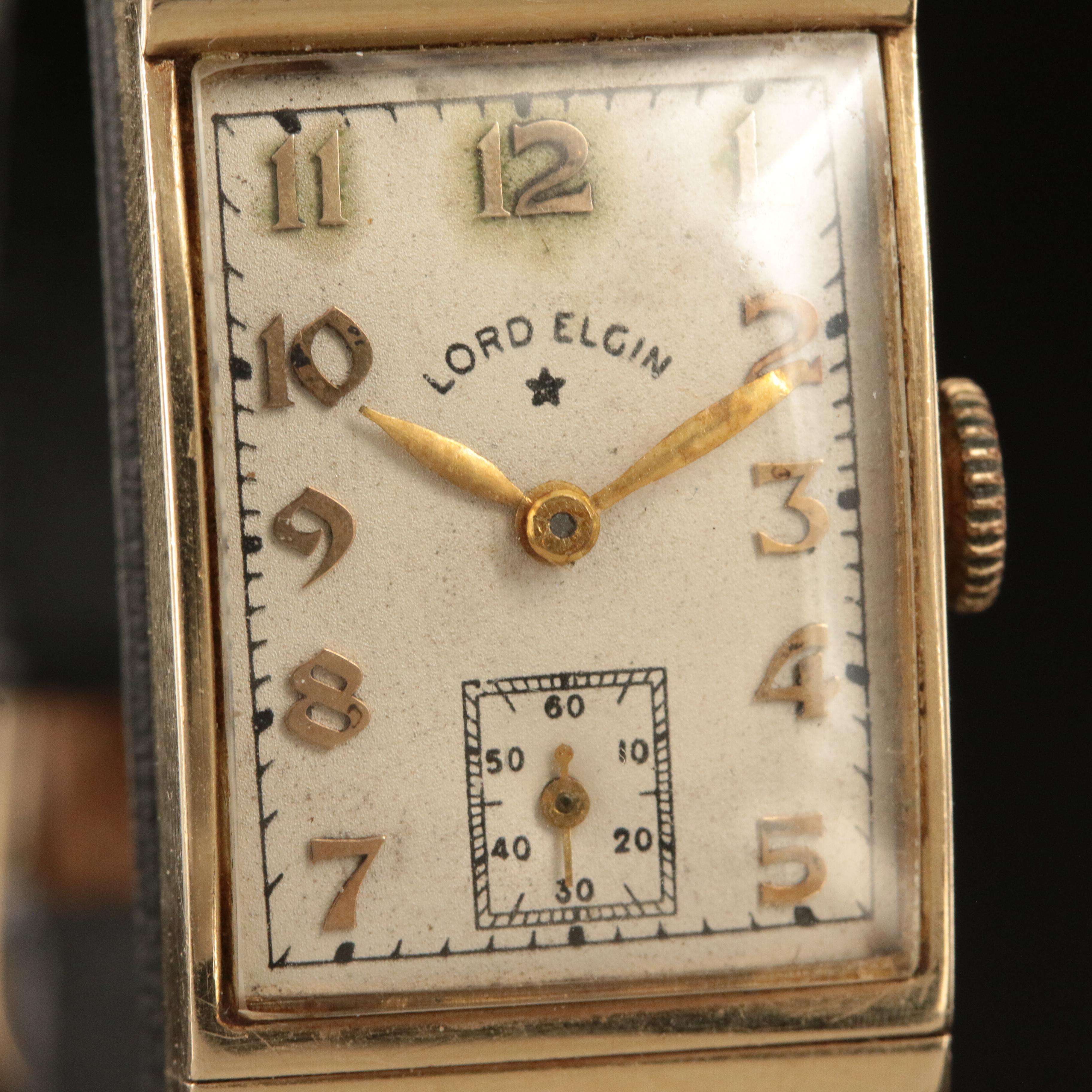 14K 1947 Lord Elgin Stem-Wind Wristwatch | EBTH