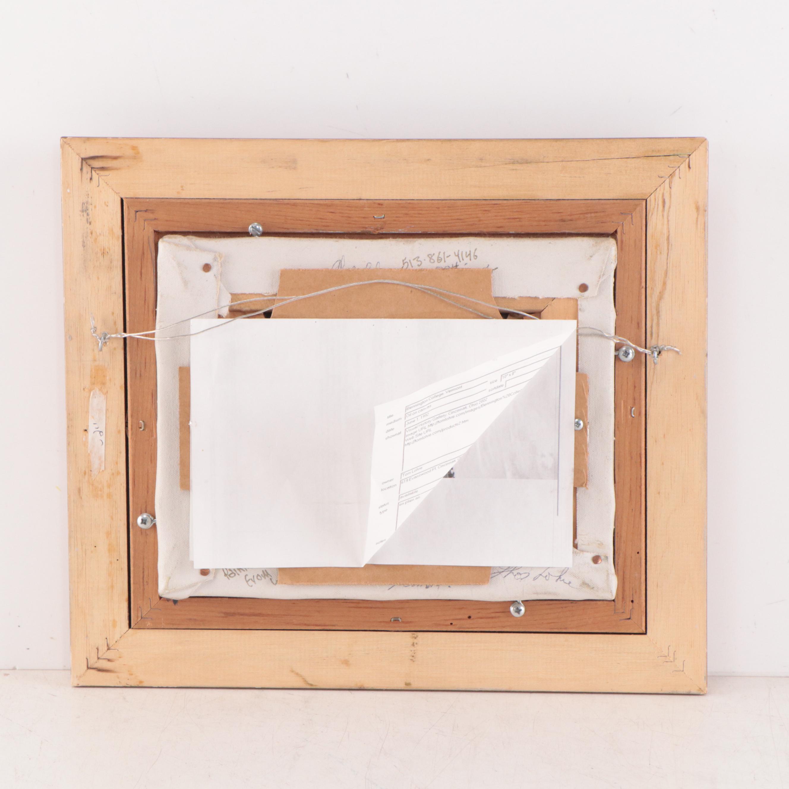 Tom Lohre Oil Painting "Bennington College, Vermont," 1992 | EBTH