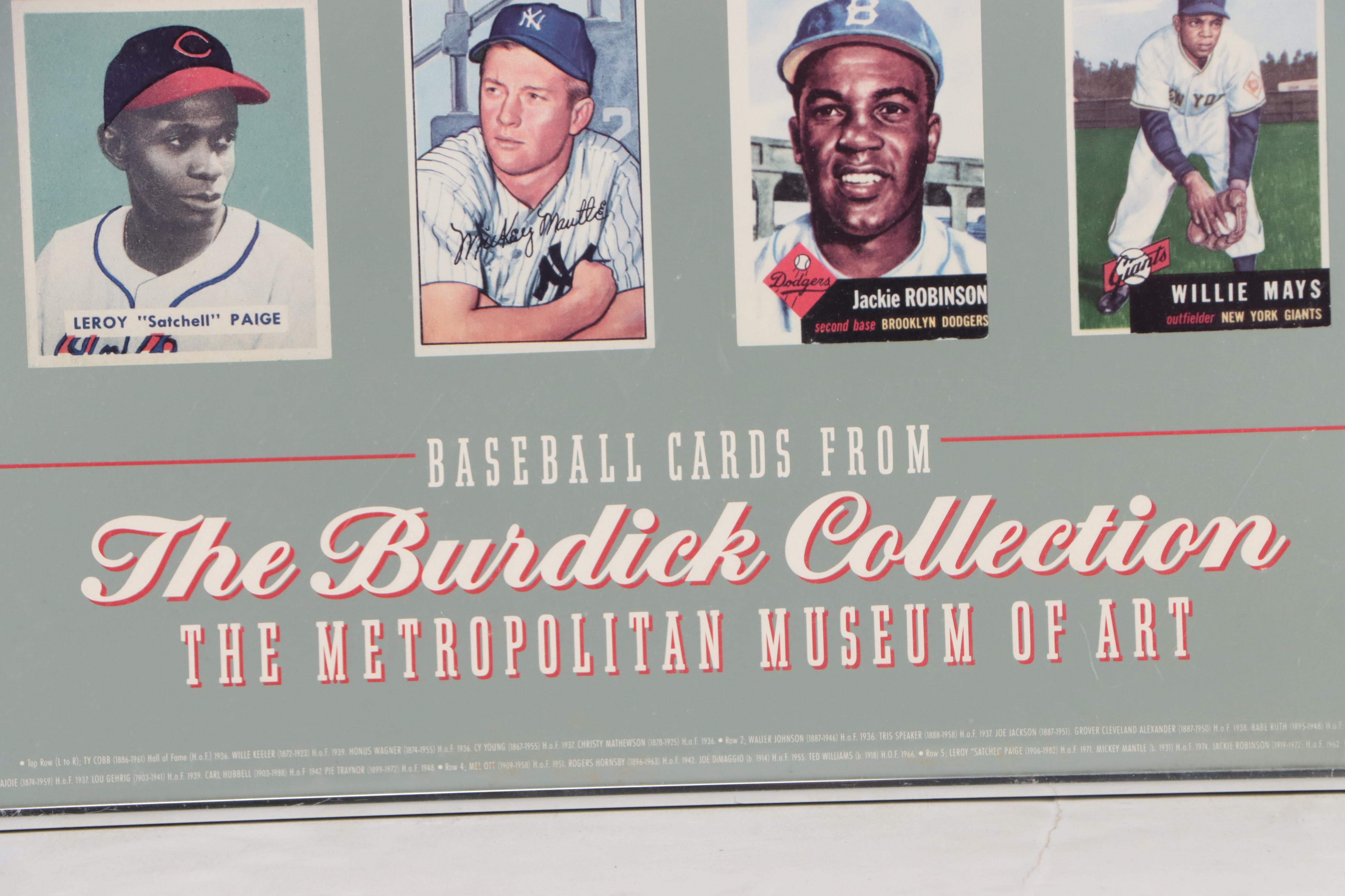 Metropolitan Museum of Art "Legends of Baseball" Card Posters | EBTH