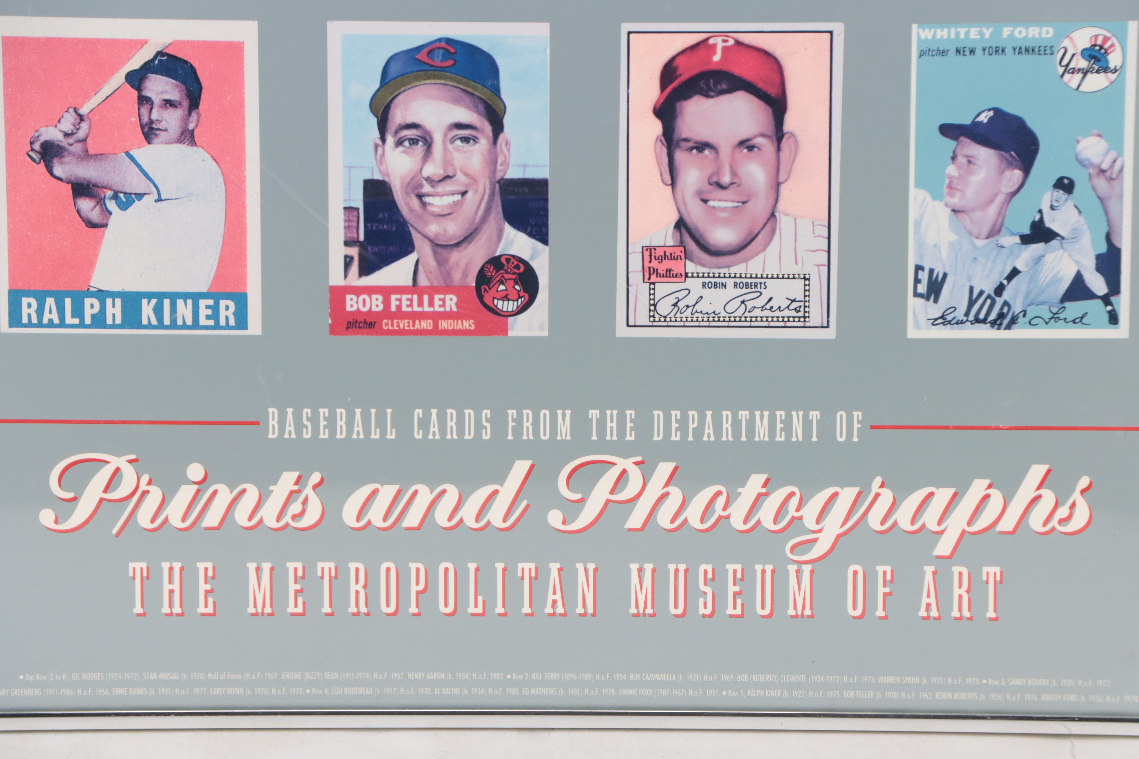 Metropolitan Museum of Art "Legends of Baseball" Card Posters | EBTH