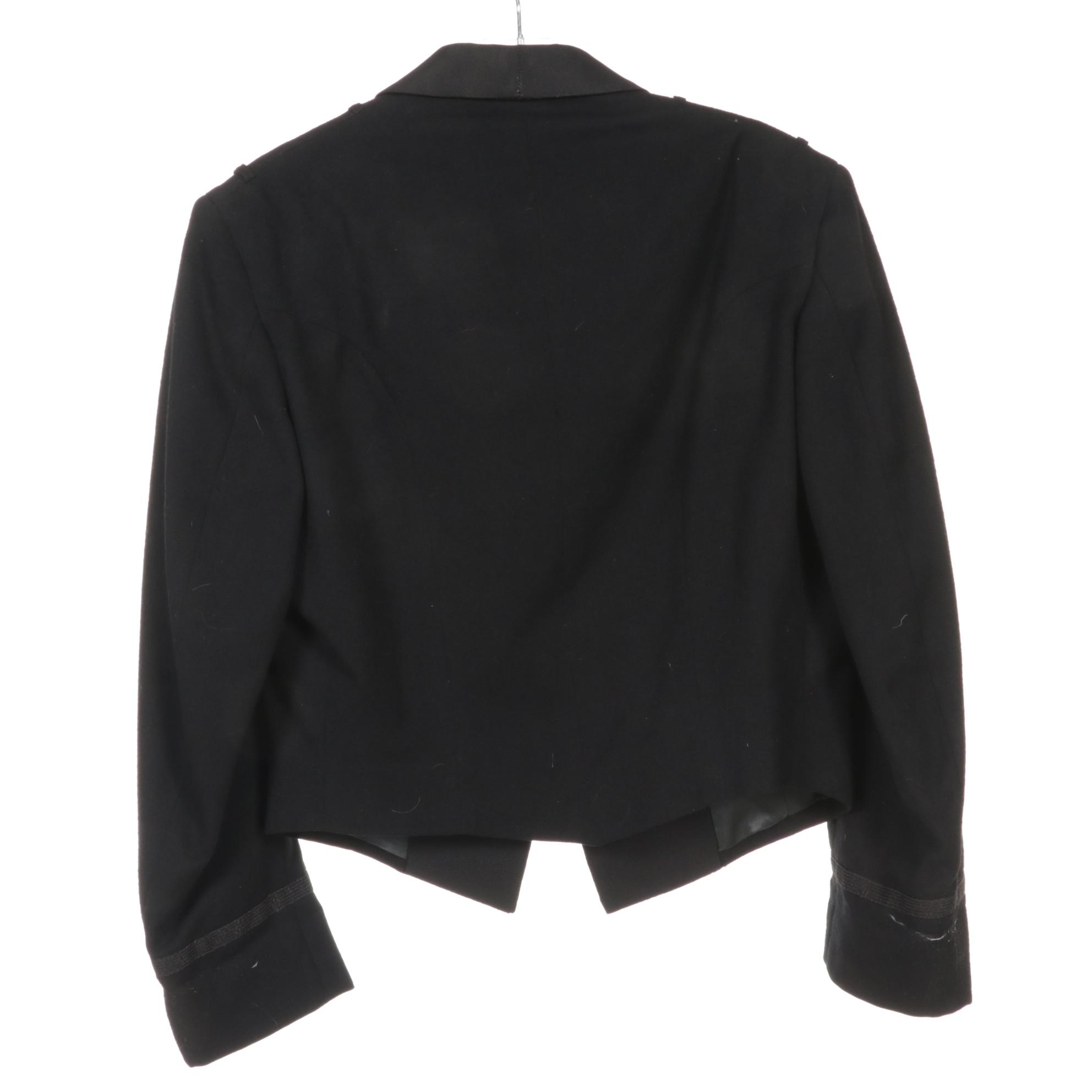 U.S. Army Coat, Air Force Mess Dress Jacket, and Navy Jumper with Rank ...