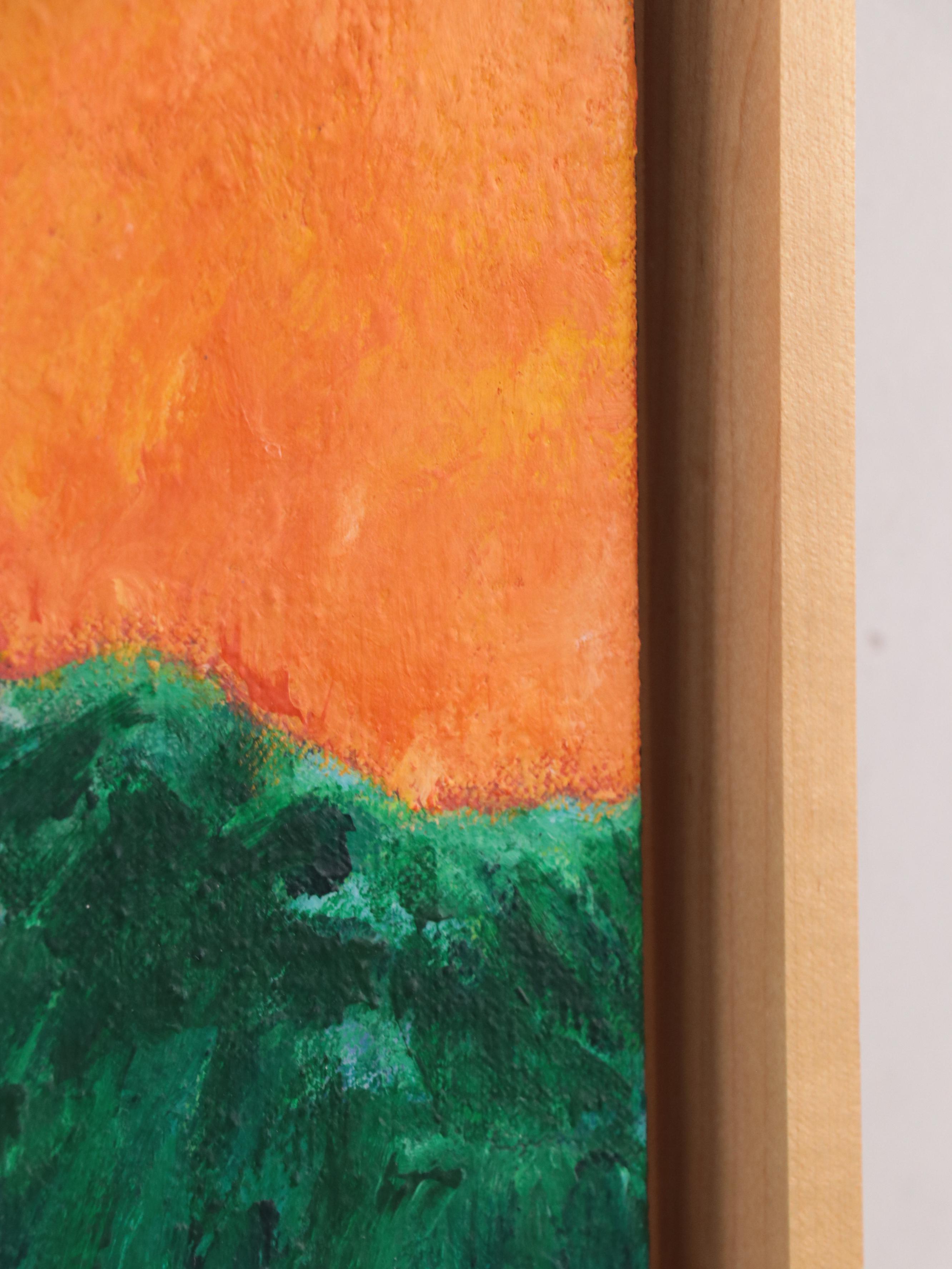 Elsie Kay Harris Acrylic Painting "Blue Spruce Sunrise," 21st Century ...