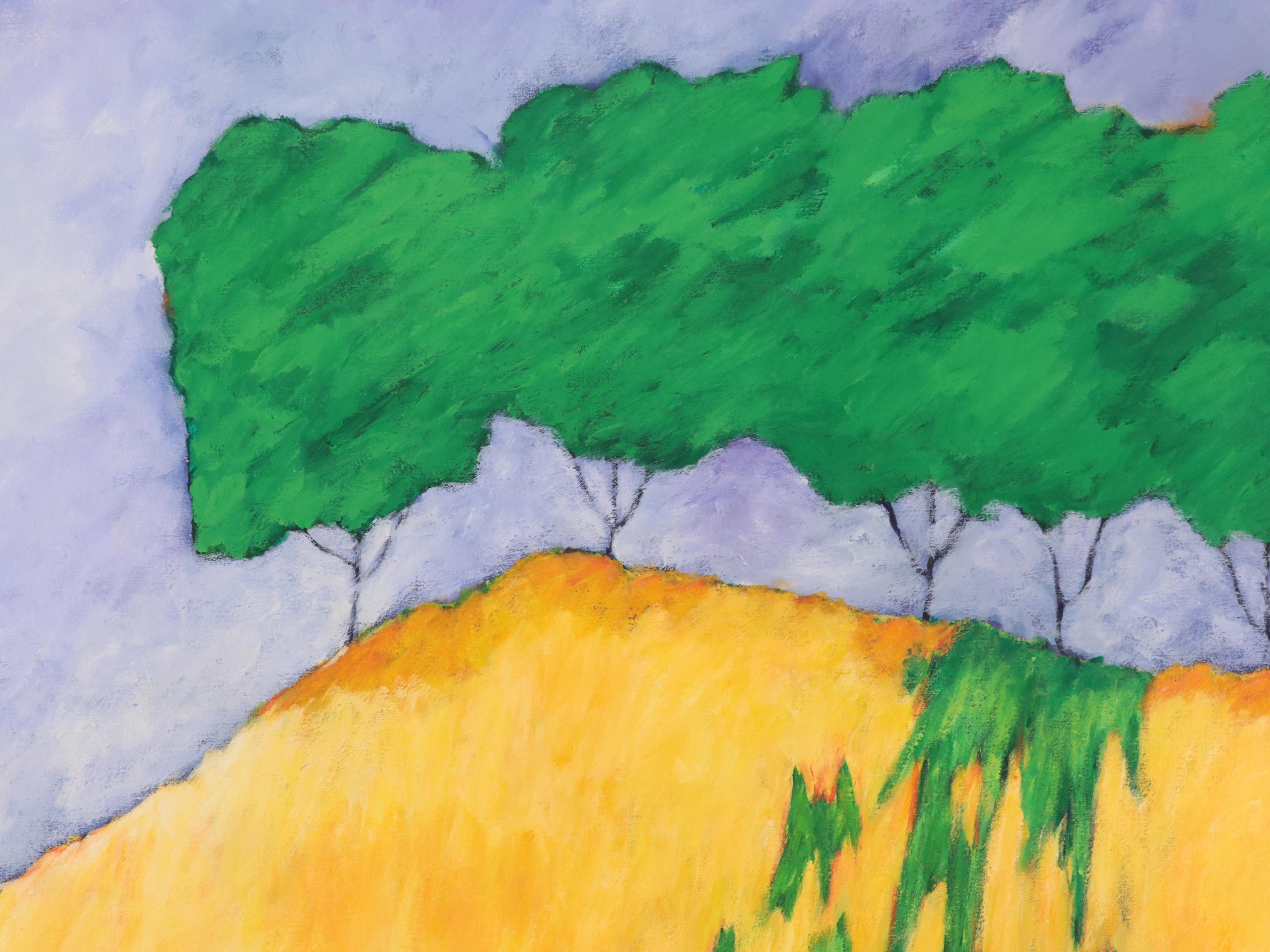 Elsie Kay Harris Acrylic Painting "Golden Grasses," 21st Century | EBTH