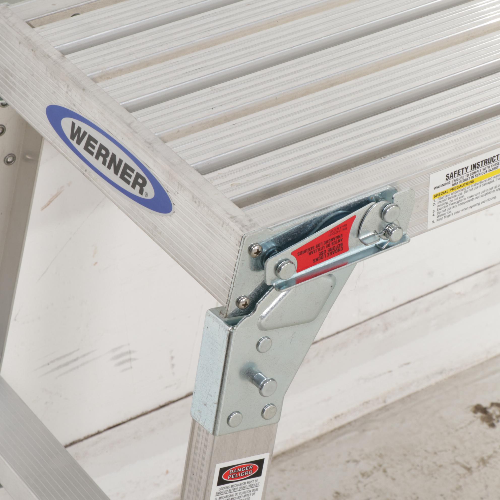 Werner Platform Ladder, Little Giant Step Ladder, and Mighty Multi ...