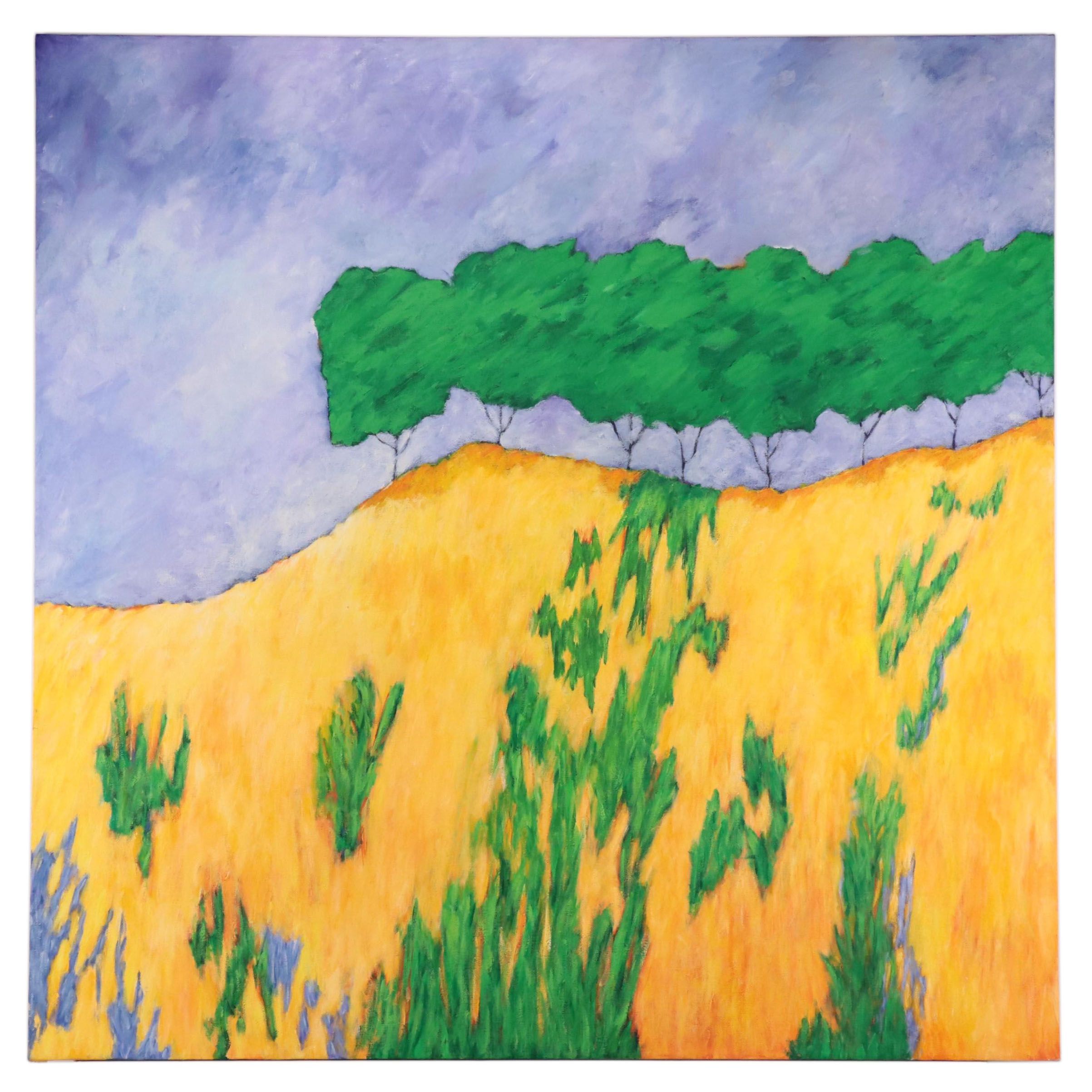 Elsie Kay Harris Acrylic Painting "Golden Grasses," 21st Century | EBTH