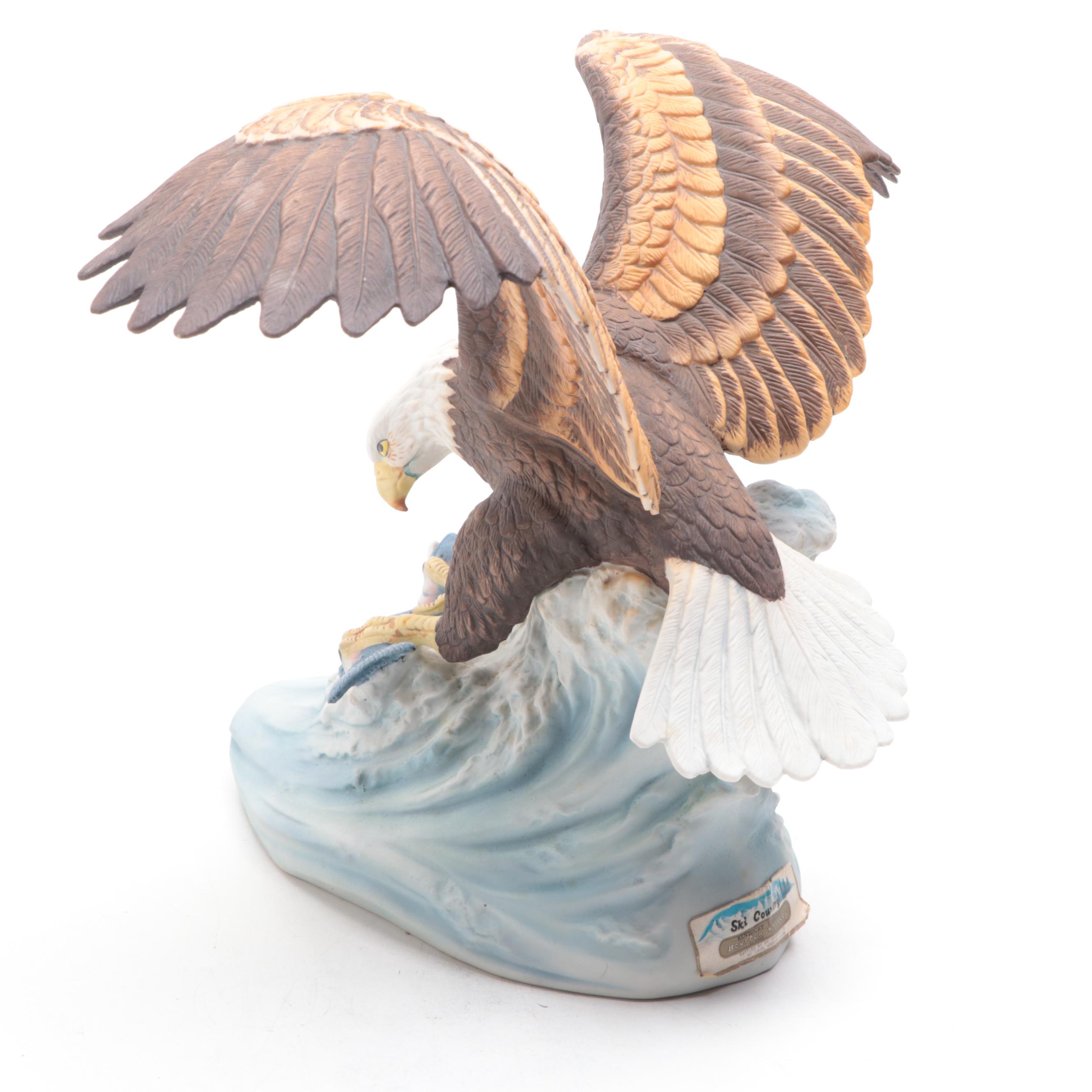 Ski Country Limited Edition "Bald Eagle" Ceramic Whiskey Decanter, 1980 ...