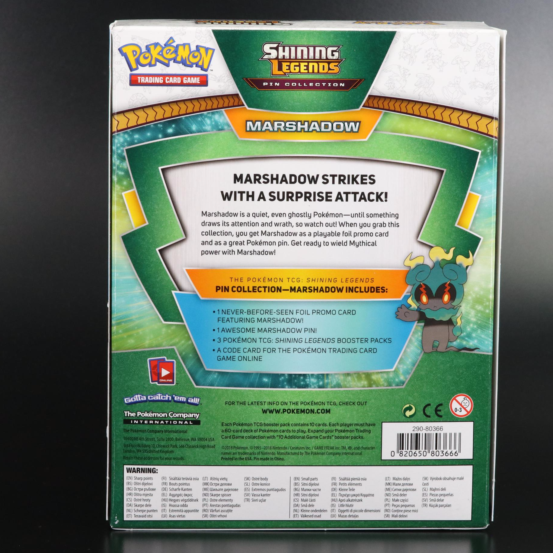 Pokemon Shining Legends Marshadow Pin Box | EBTH