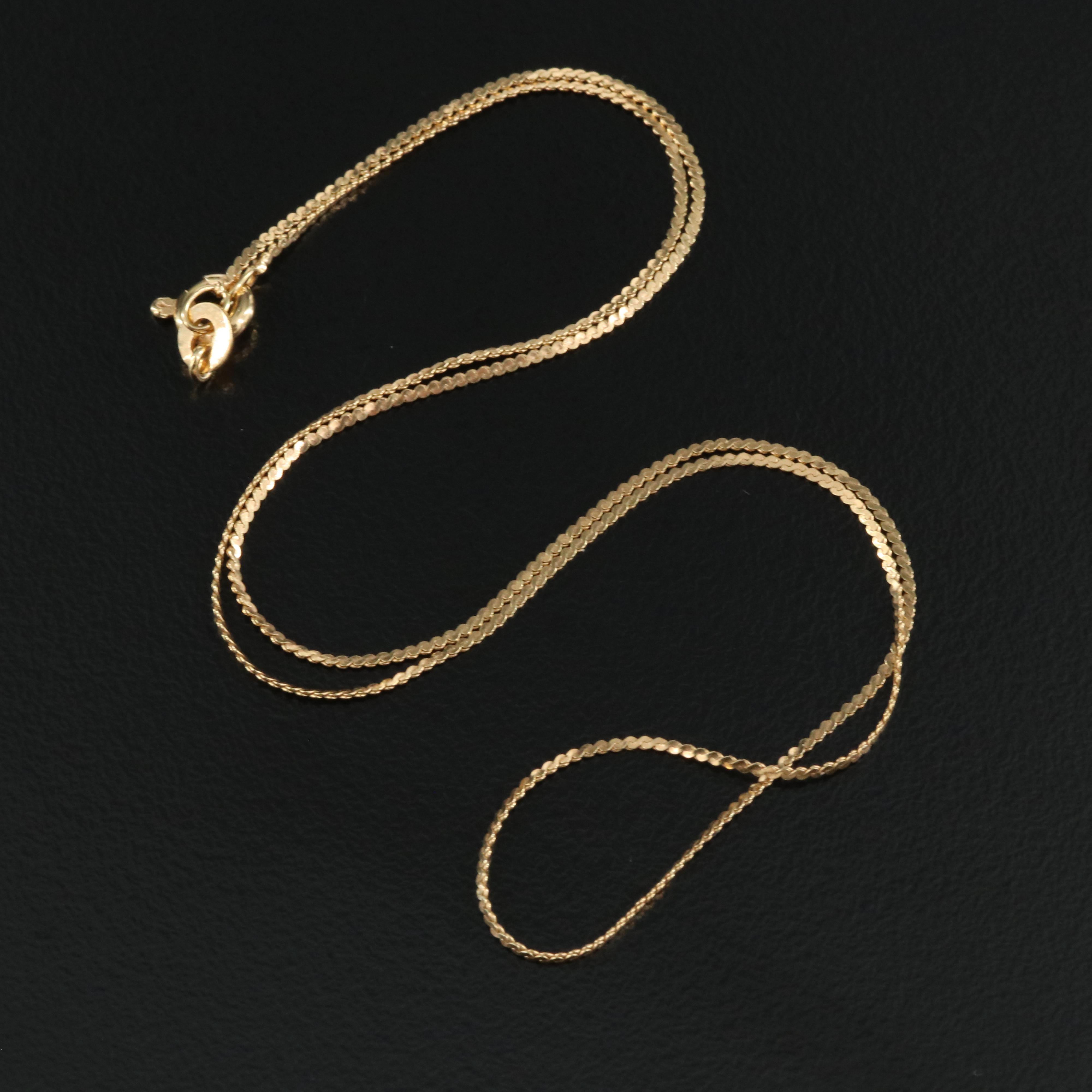 Italian 14K S Link Chain | EBTH