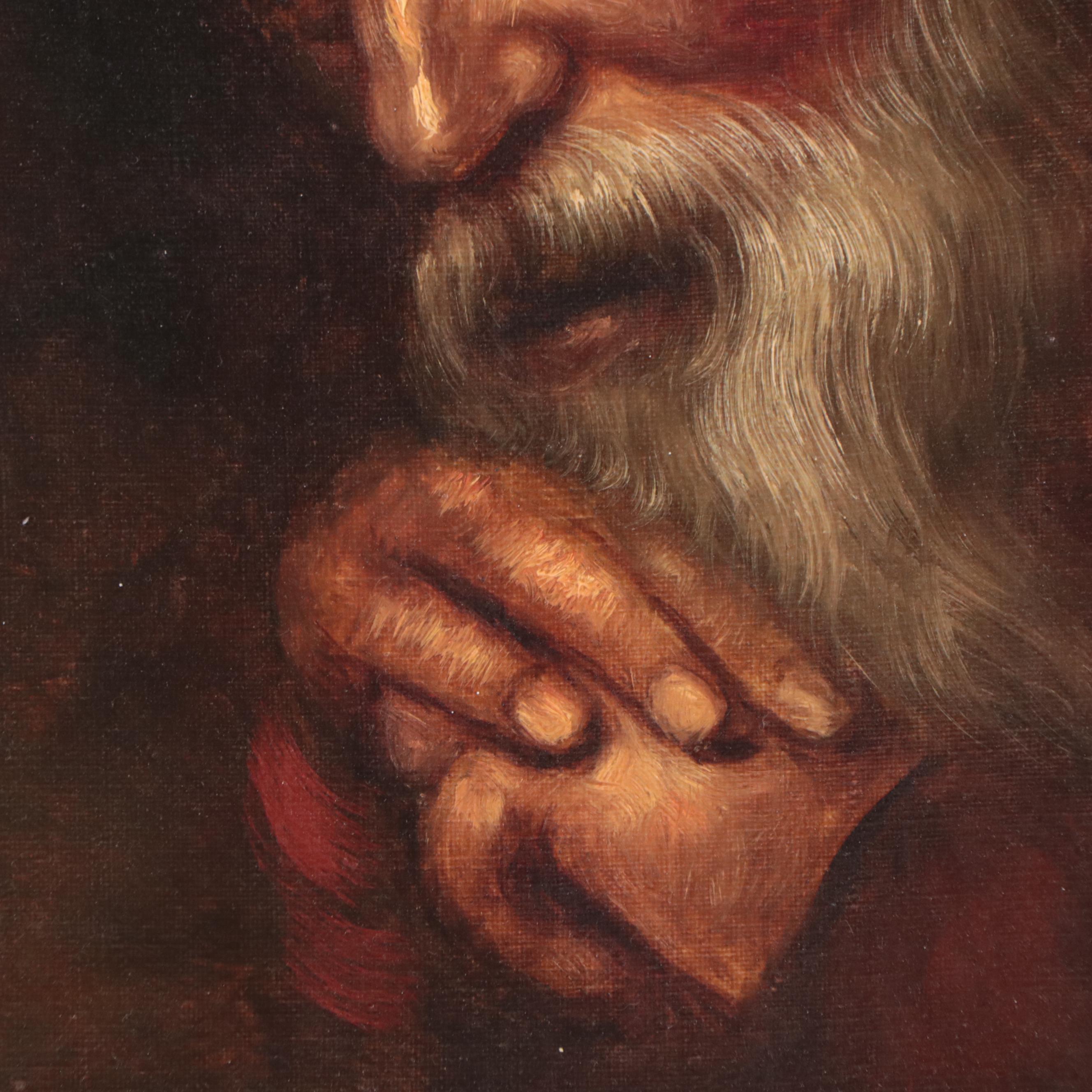 Oil Painting Portrait of Distinguished Bearded Man | EBTH