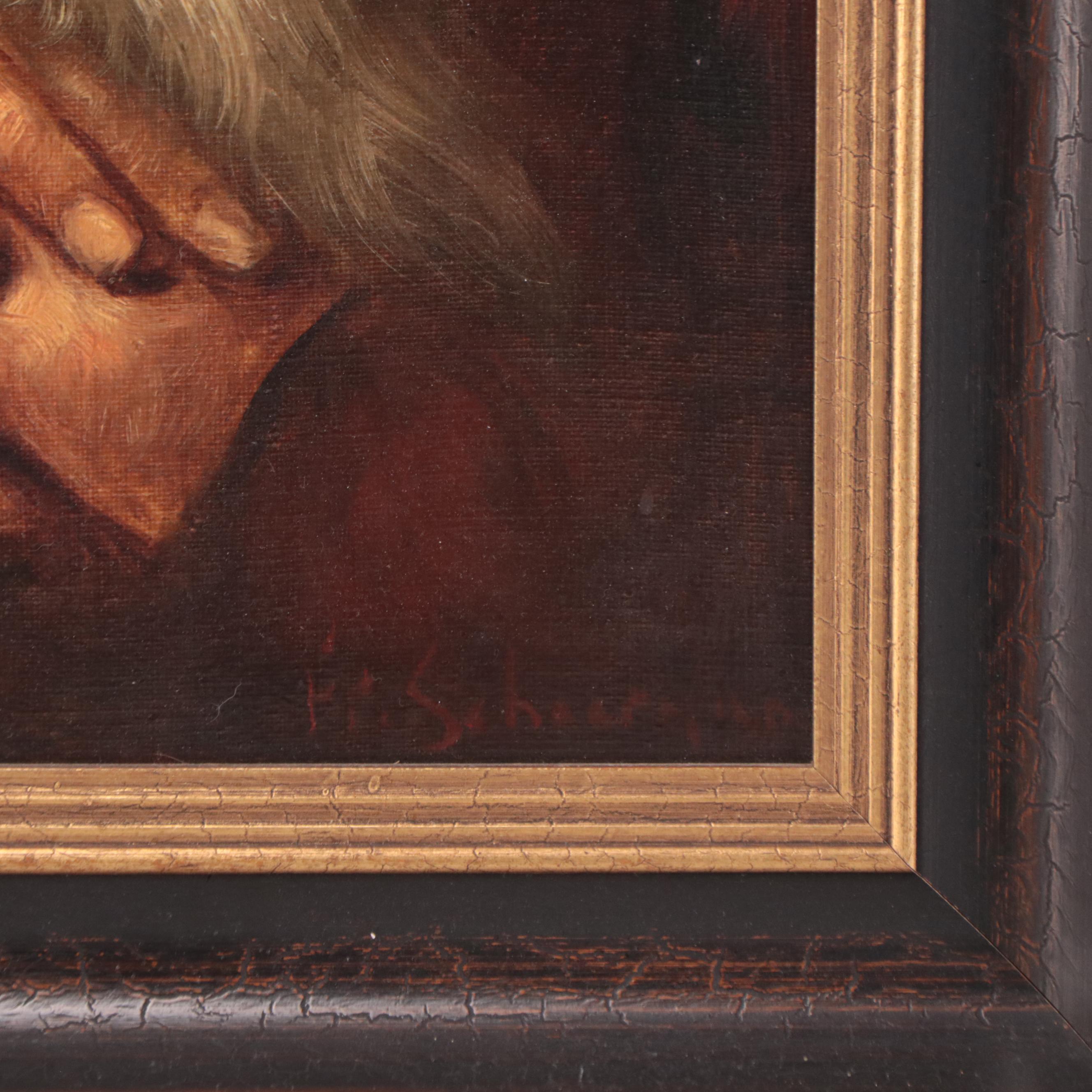 Oil Painting Portrait of Distinguished Bearded Man | EBTH