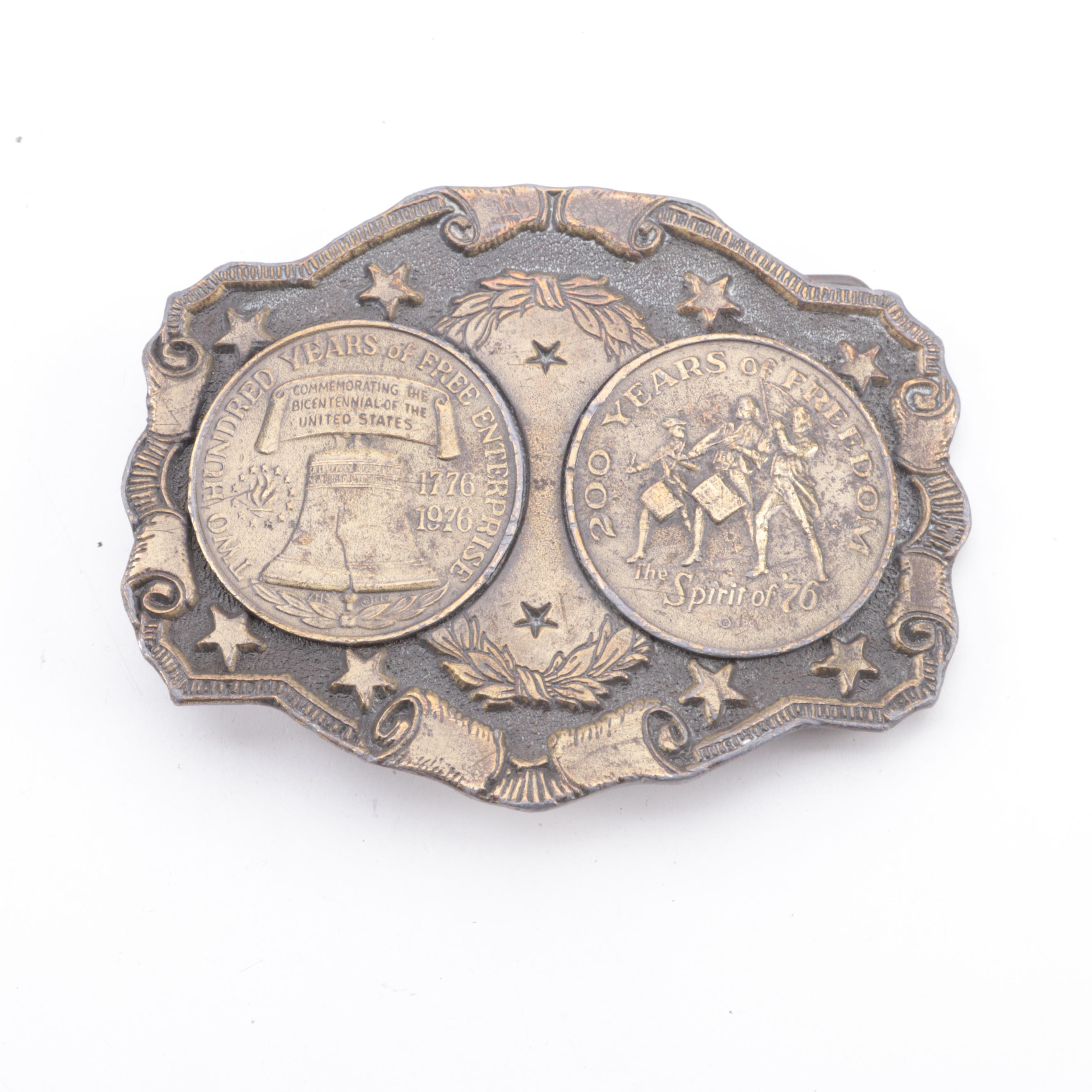 Great American, Tony Lama, and Lewis Metal Patriotic Belt Buckles | EBTH