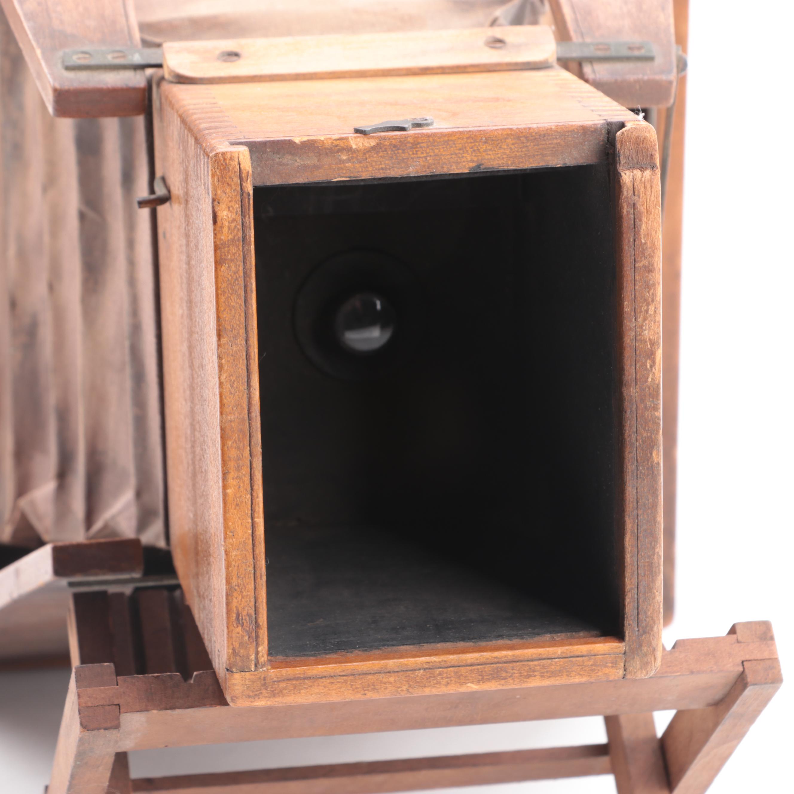 Antique Large Format Wood Field View Camera | EBTH