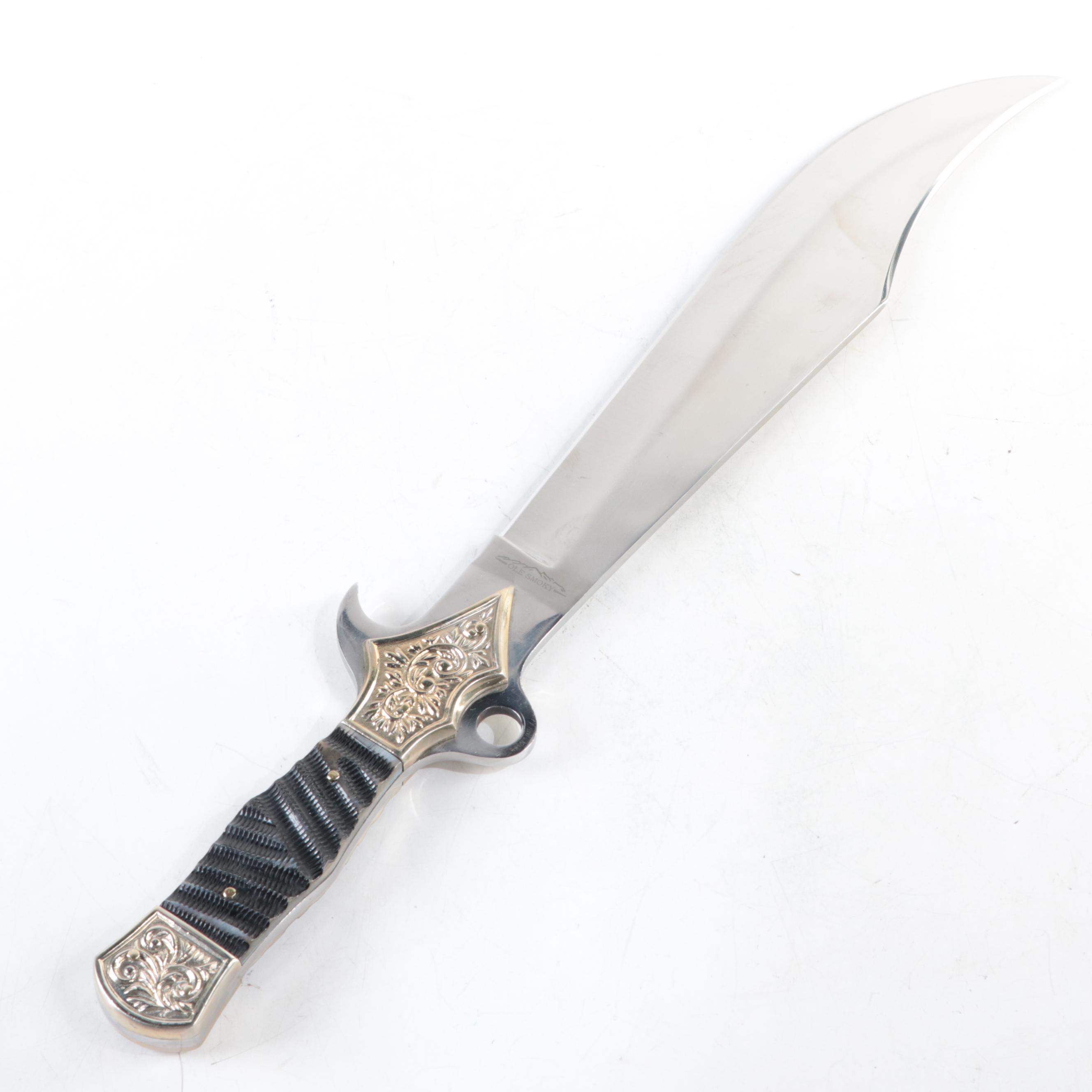 Denix Replica Julius Caesar Roman Dagger and Ole Smokey Fixed Blade ...