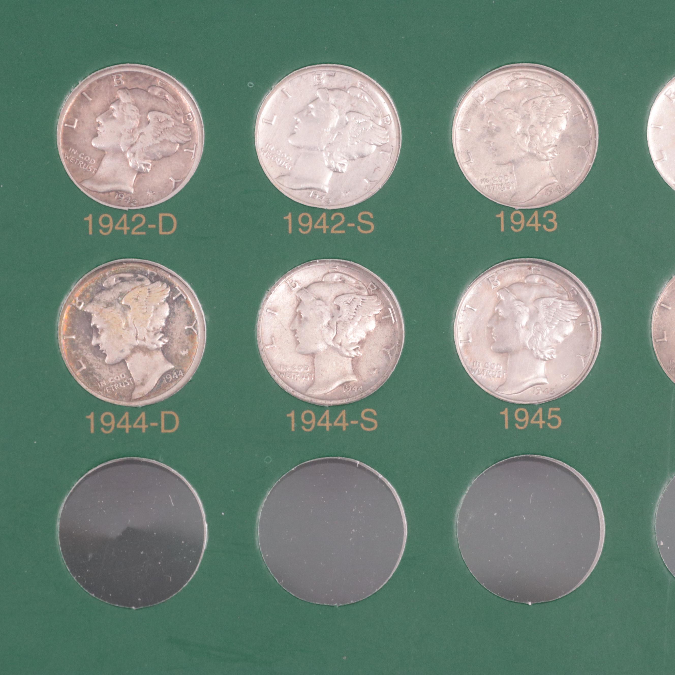 Mercury Silver Dime Set, 1916 to 1945 | EBTH