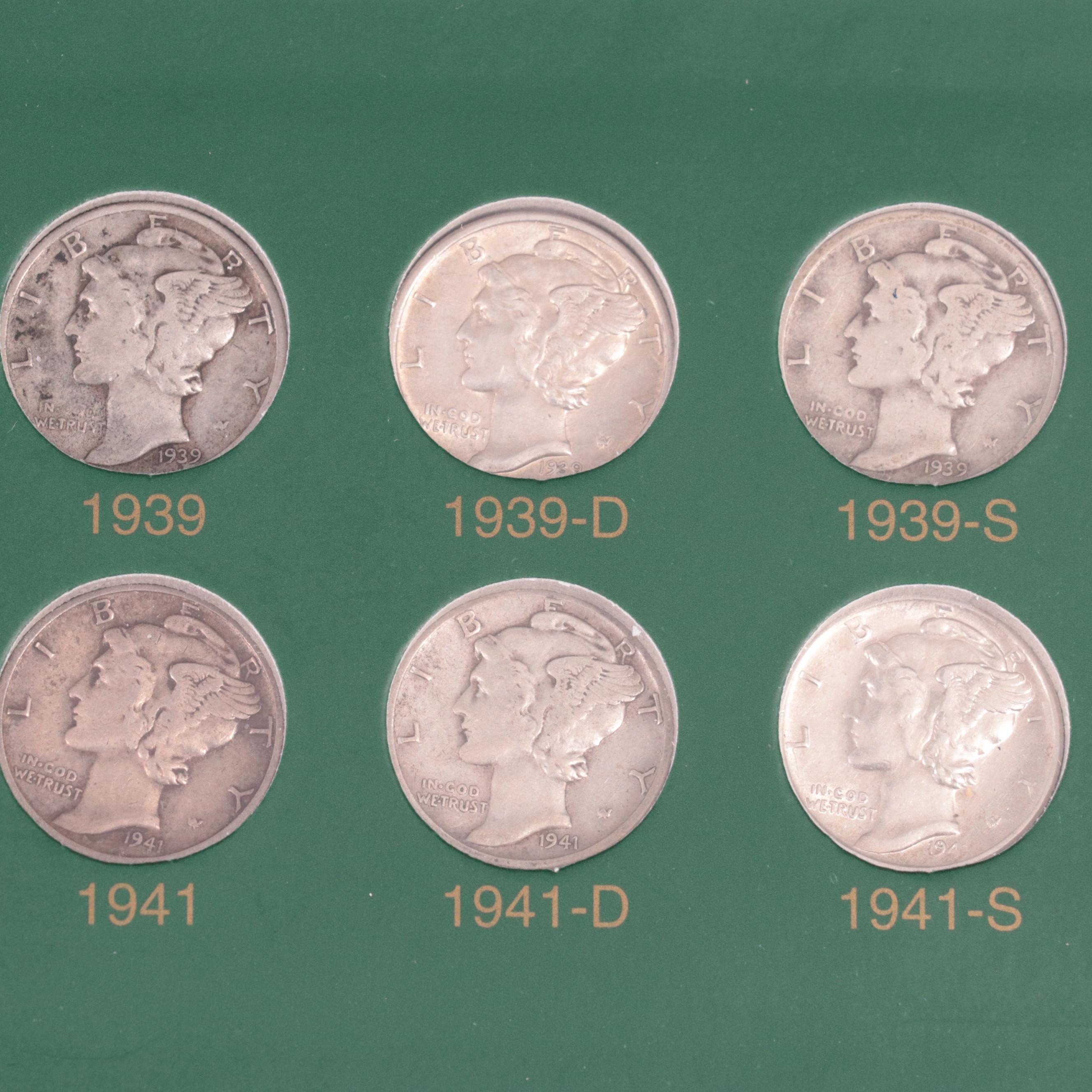 Mercury Silver Dime Set, 1916 to 1945 | EBTH