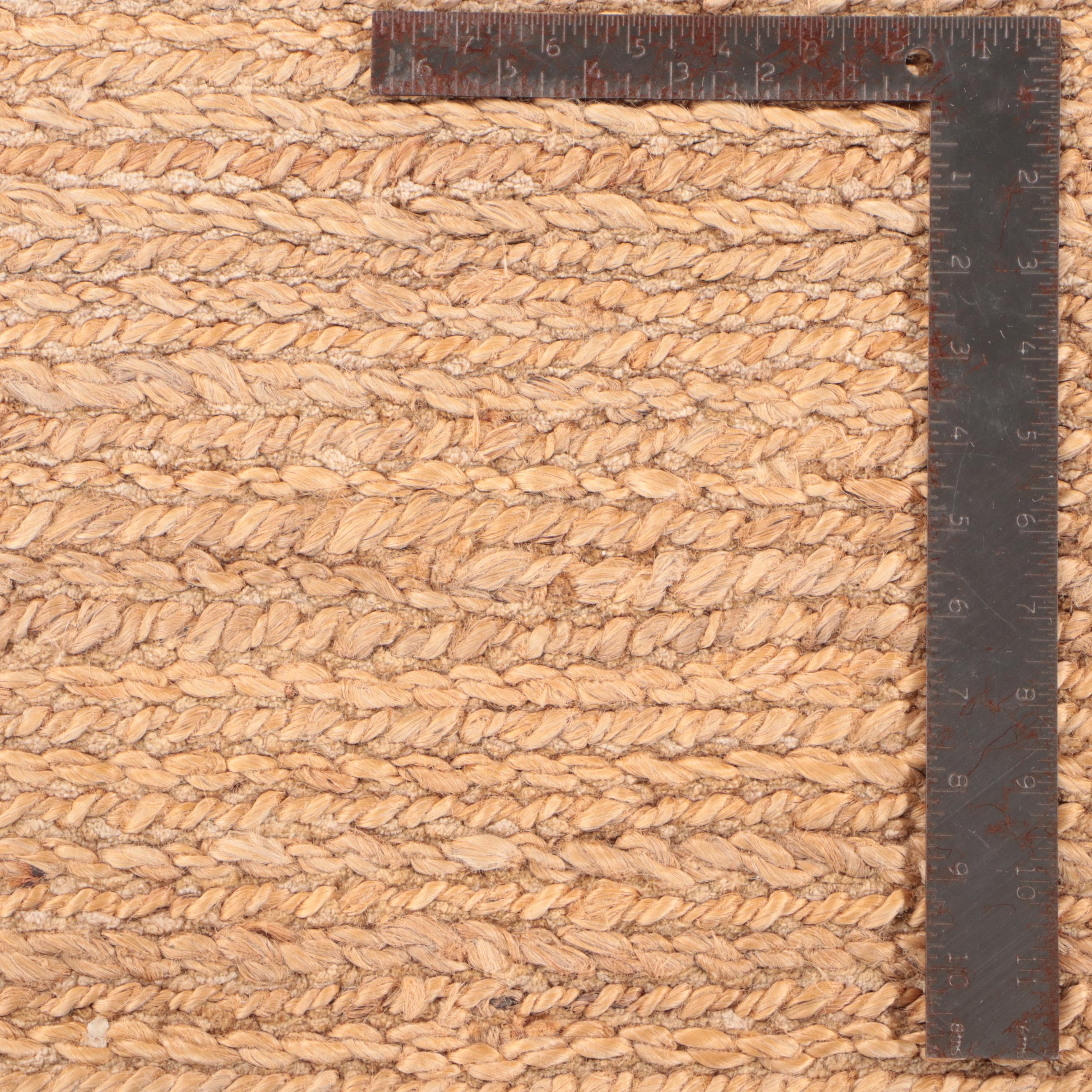 9'10 x 13'8 Handmade Pottery Barn Heather Chenille Jute Room Sized Rug ...