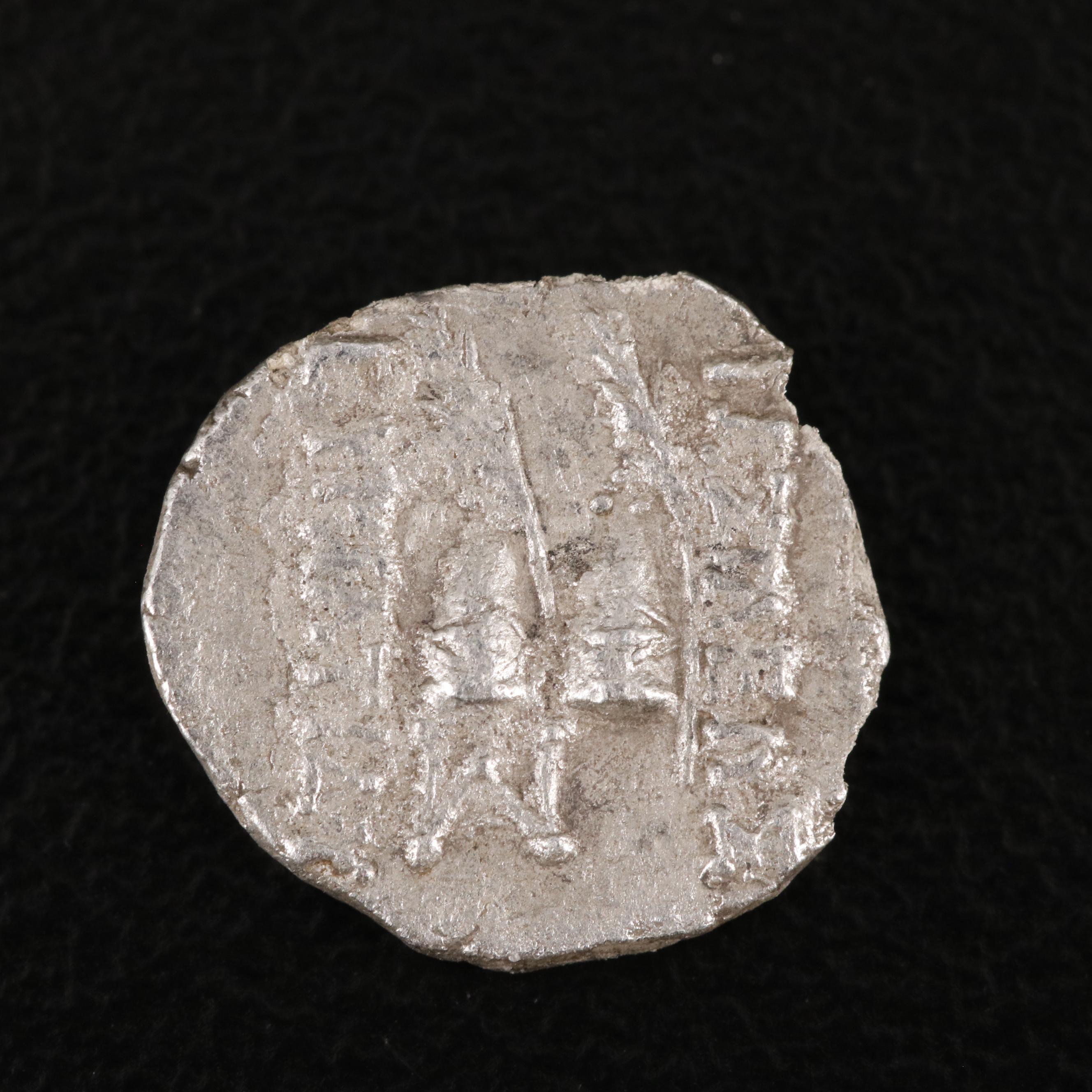 Ancient Baktrian Kingdom AR Obol Coin of Eukratides I, ca. 170 B.C. | EBTH