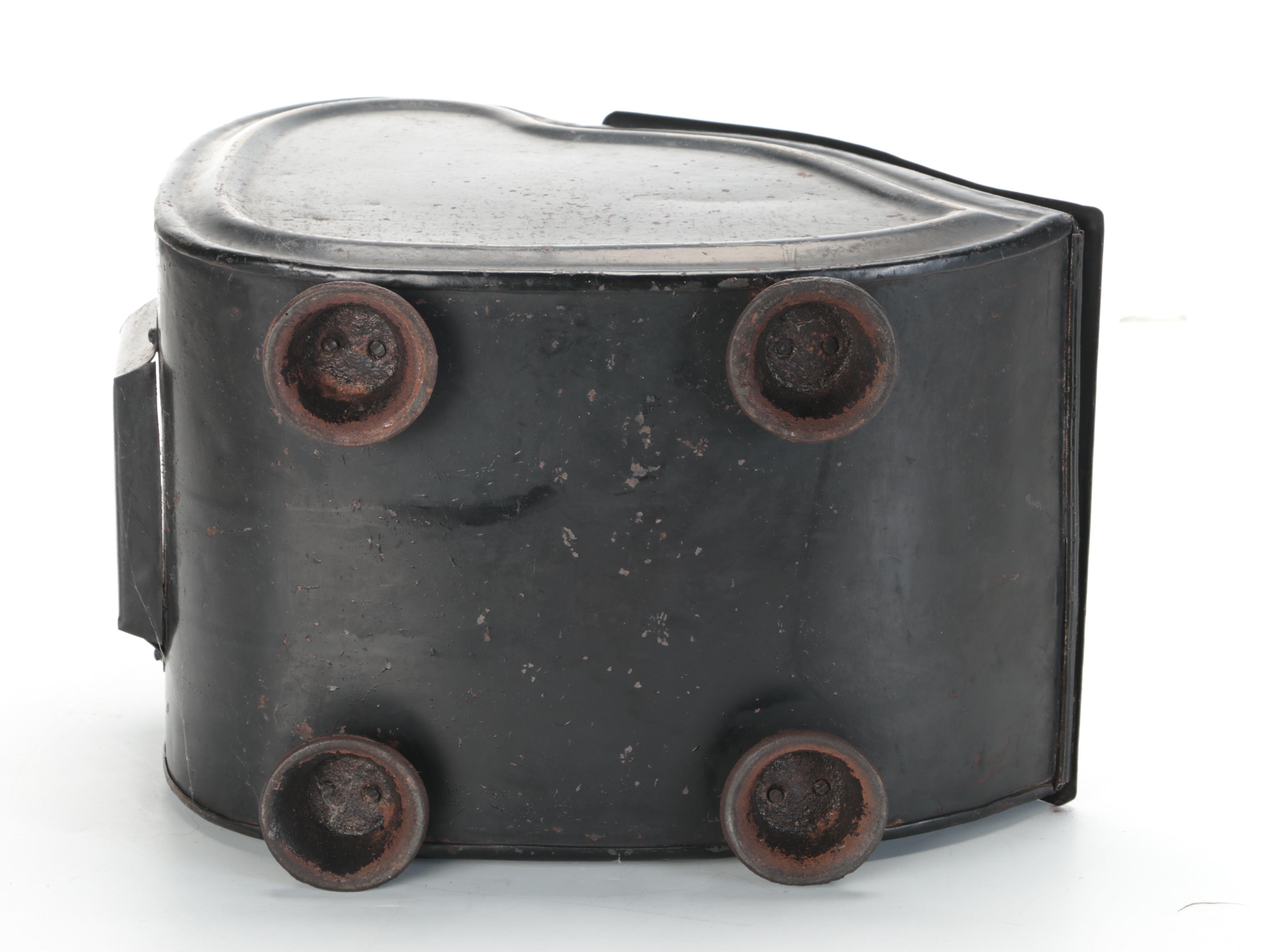 Victorian Painted Toleware Coal Scuttle, Late 19th Century | EBTH