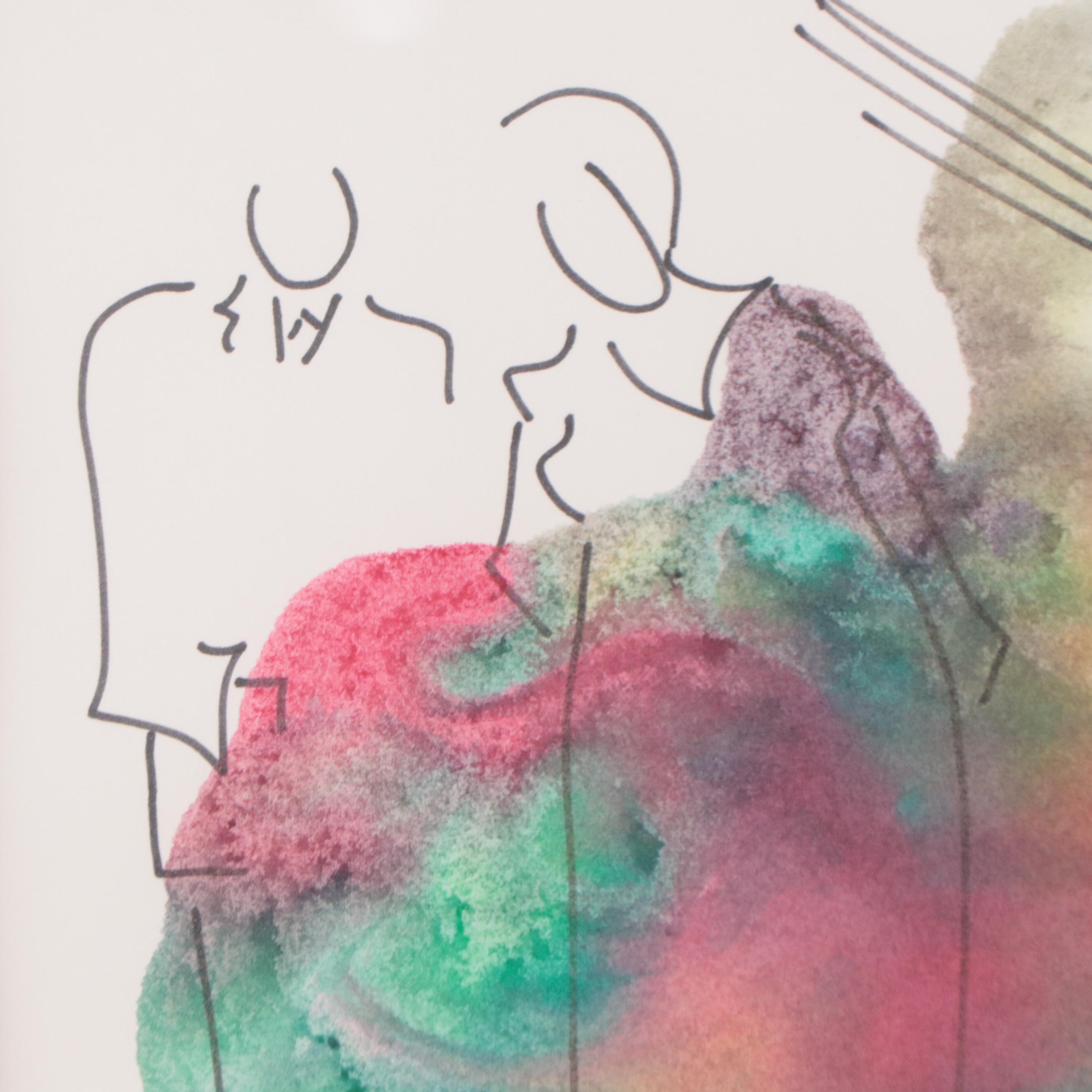 Frank Frazier Watercolor Painting "Do Wop Series," 1999 | EBTH