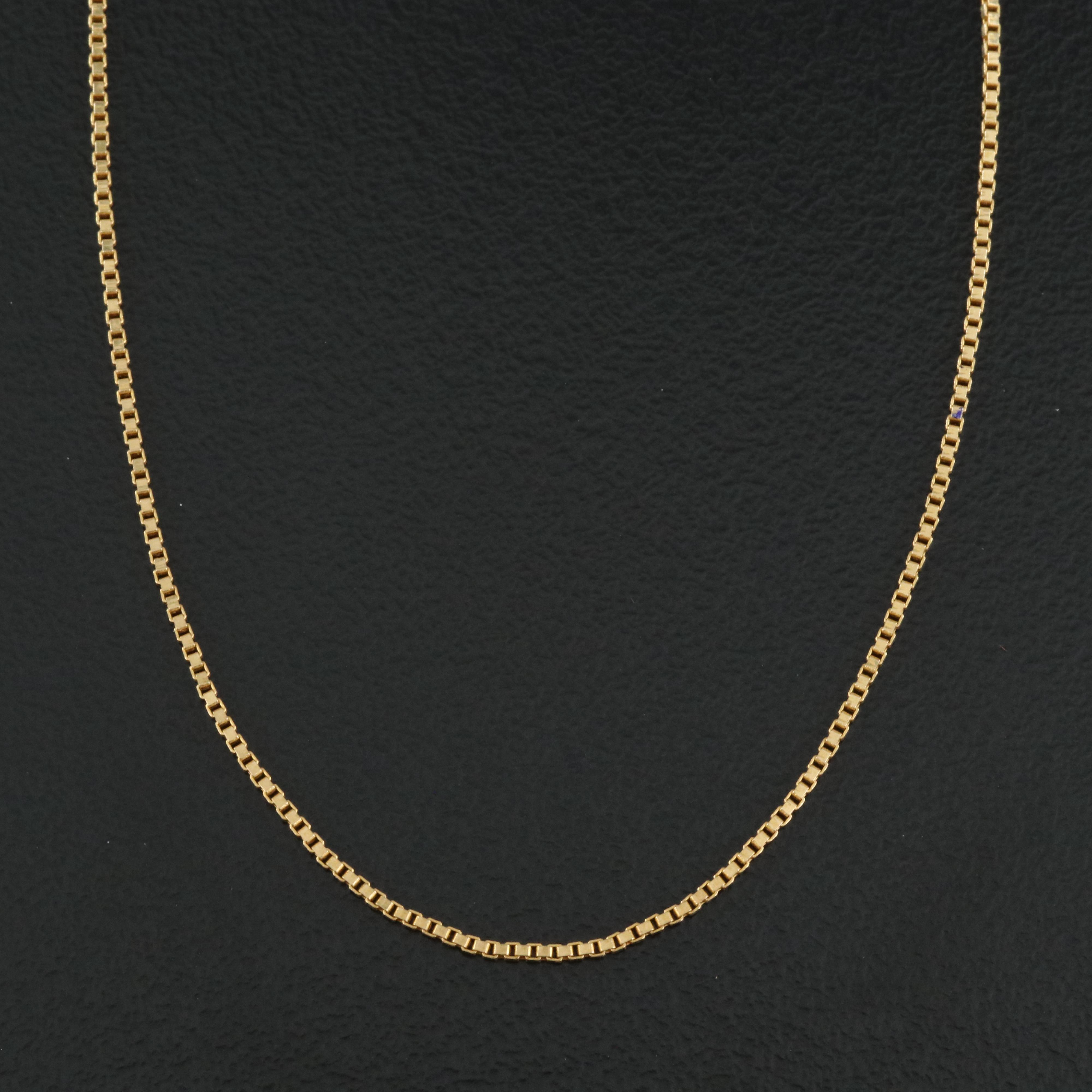 18K Box Chain Necklace | EBTH