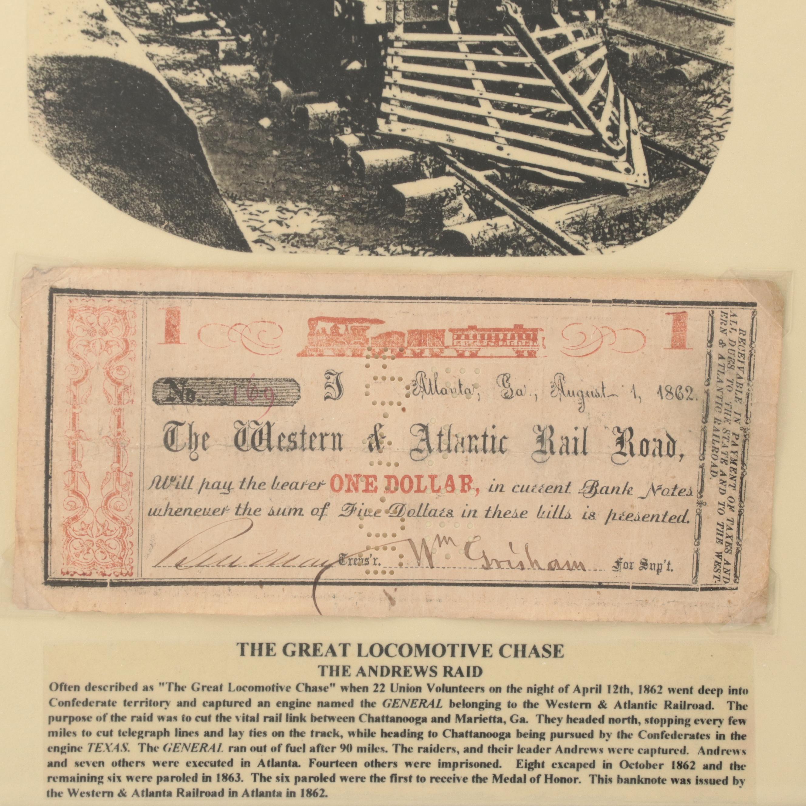 Locomotive Display Featuring Western & Atlantic Railroad Obsolete ...