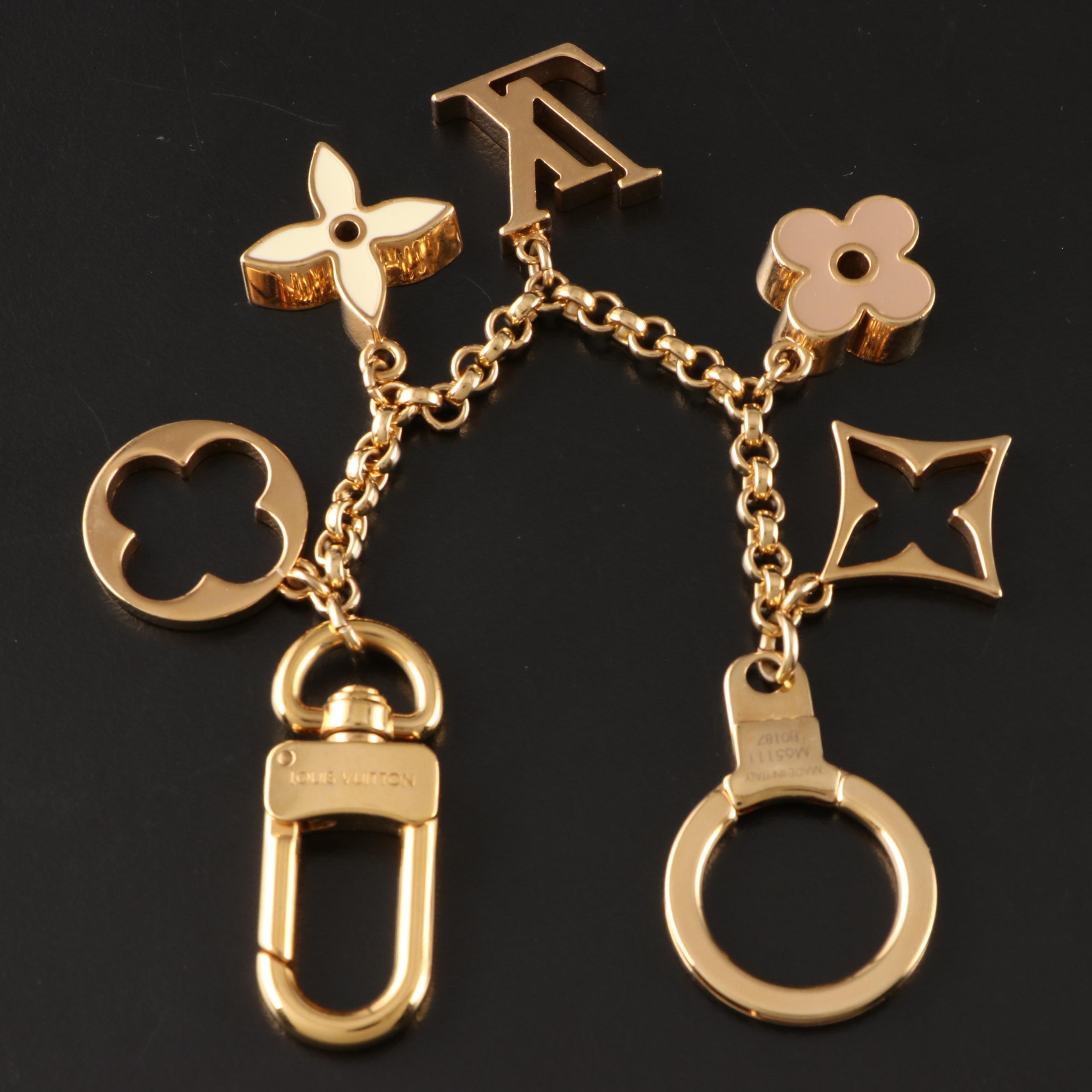 Louis Vuitton Fleur de Monogram Bag Charm Chain with Box | EBTH