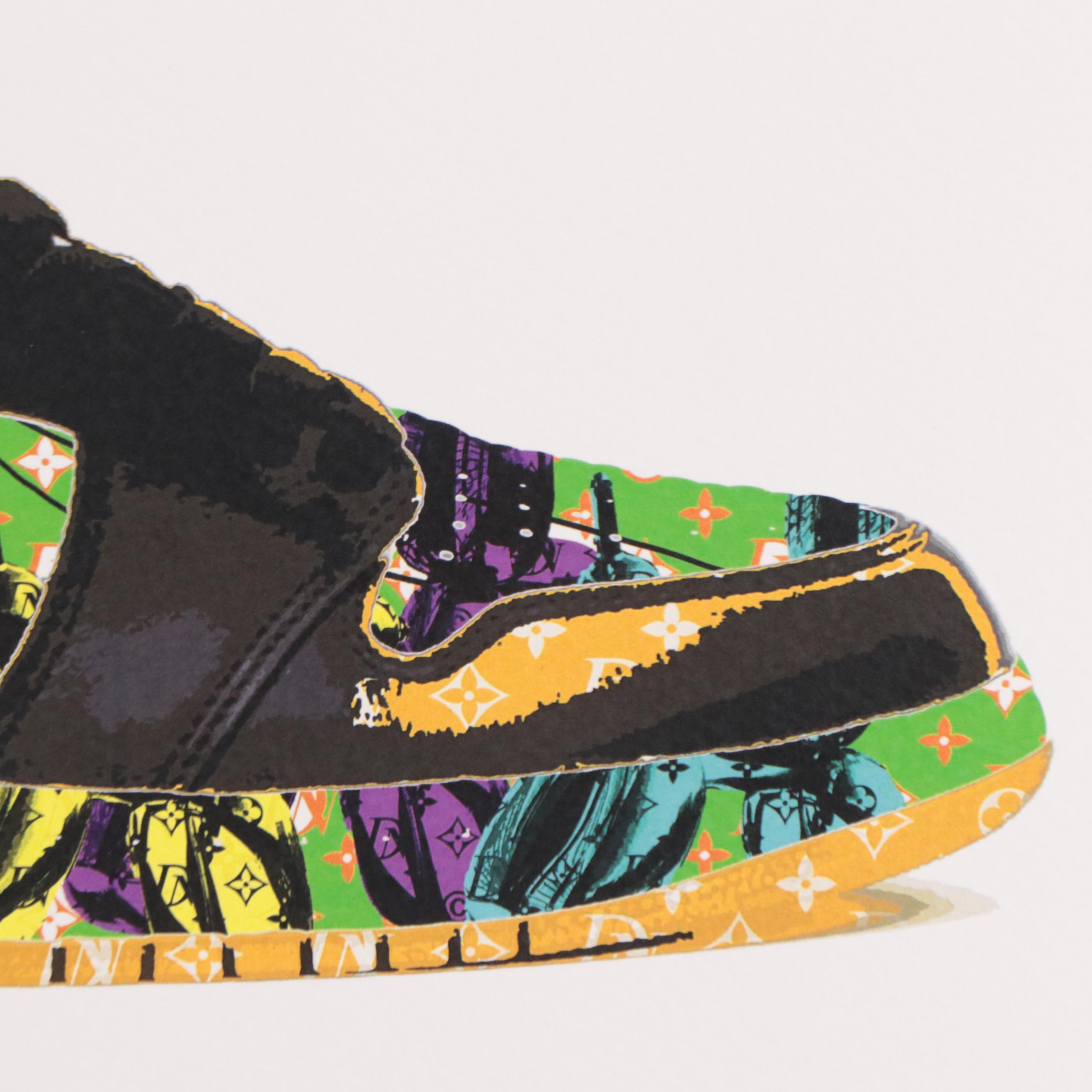 Death NYC Pop Art Offset Lithograph of Air Jordans, 2020 | EBTH