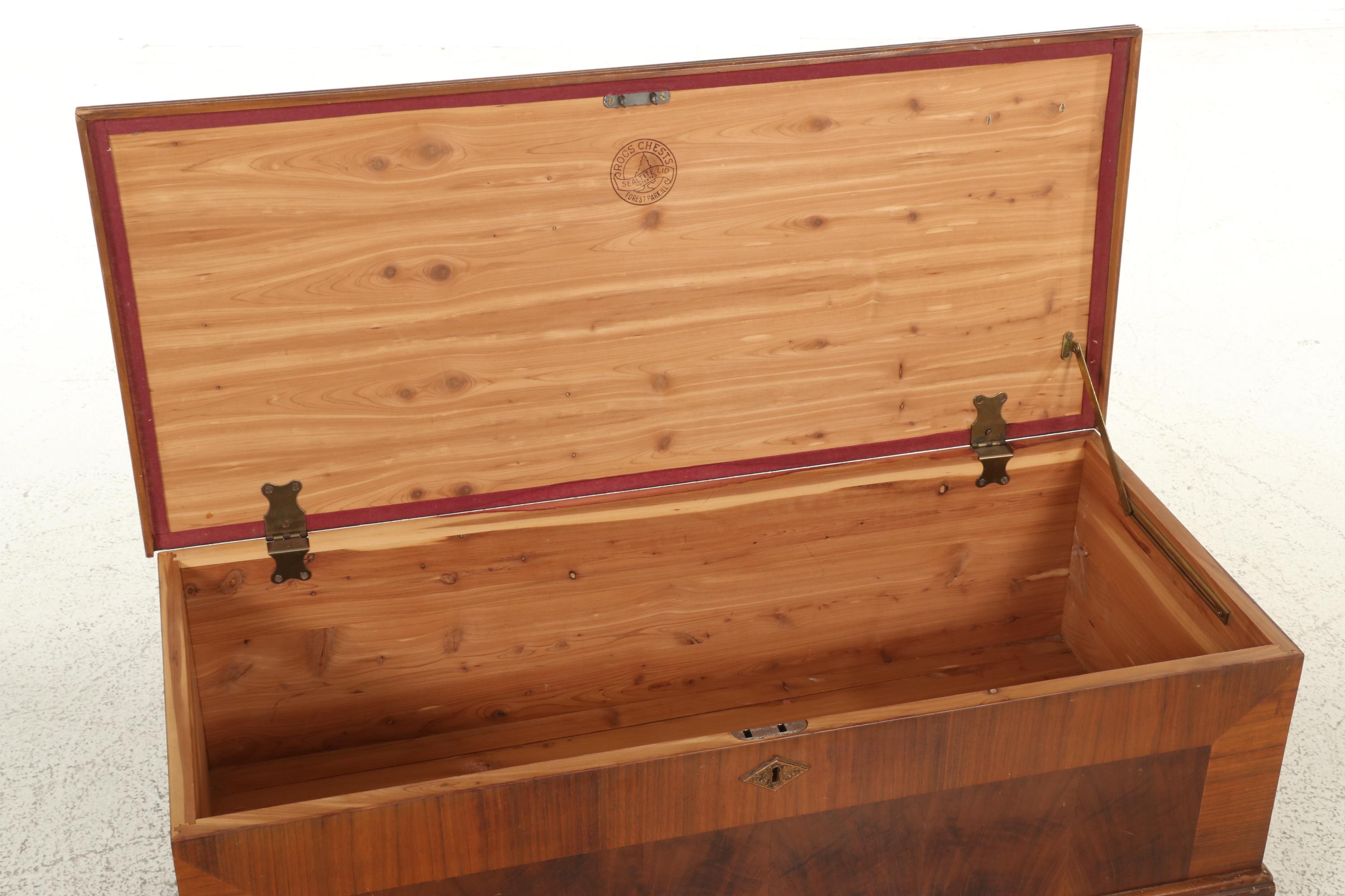 Rocs Chests Art Deco Style Waterfall Cedar Chest | EBTH