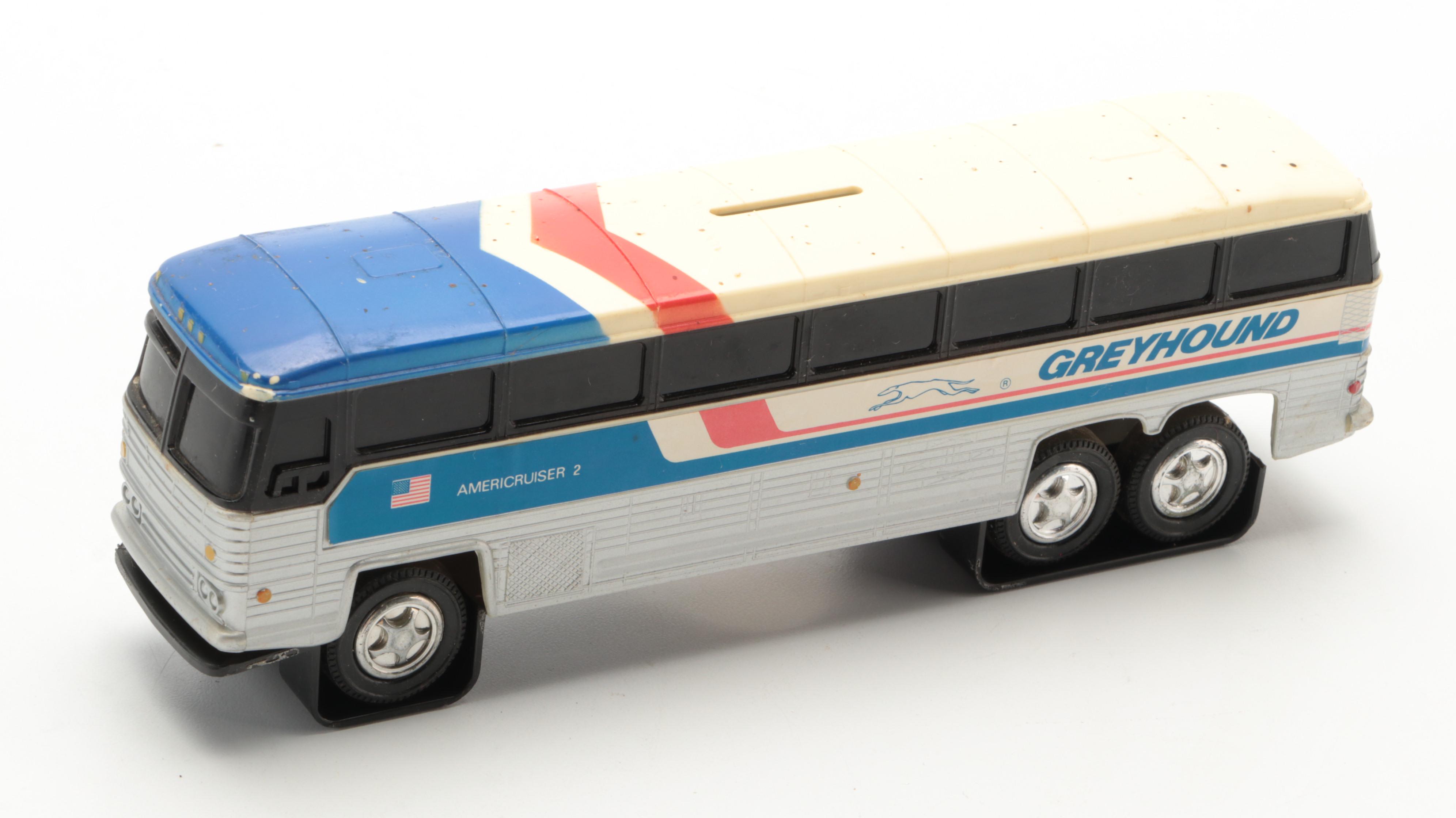 Ertl Diecast Delivery Truck Banks with Model Greyhound Bus and More | EBTH