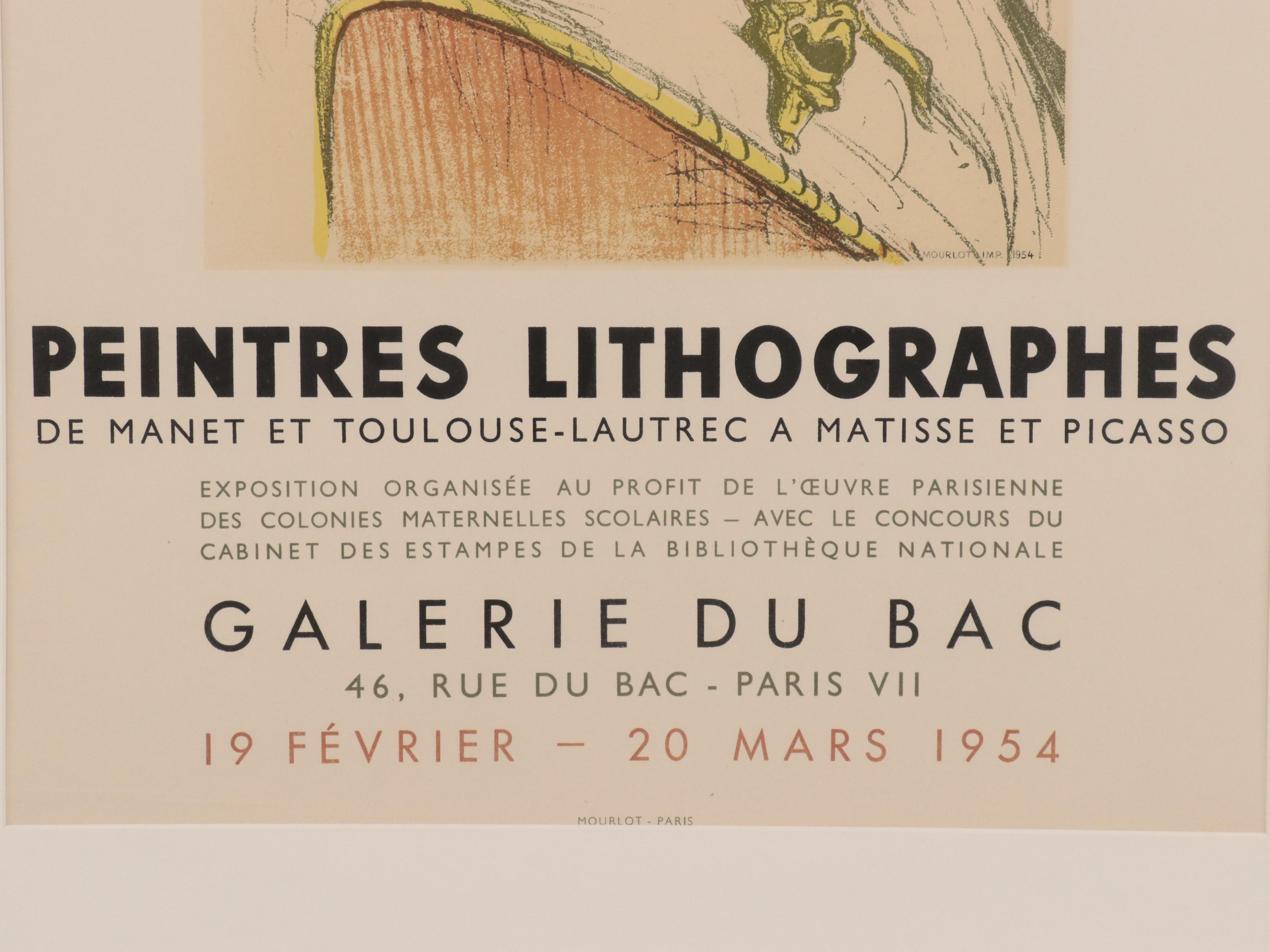 Lithograph Poster After Henri de Toulouse-Lautrec "Peintres ...