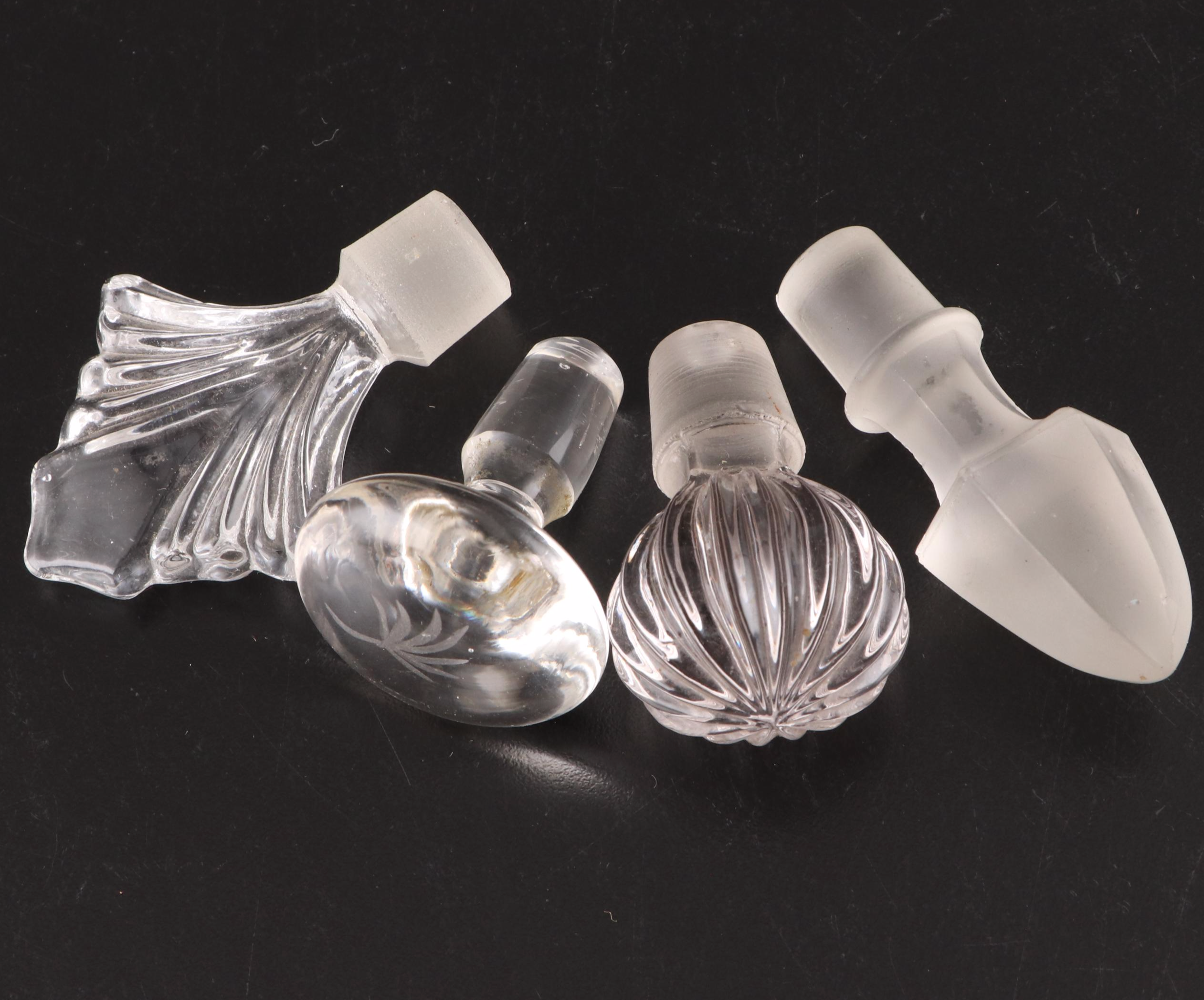 Crystal Decanter Stoppers with Glass Perfume Bottle Stoppers | EBTH