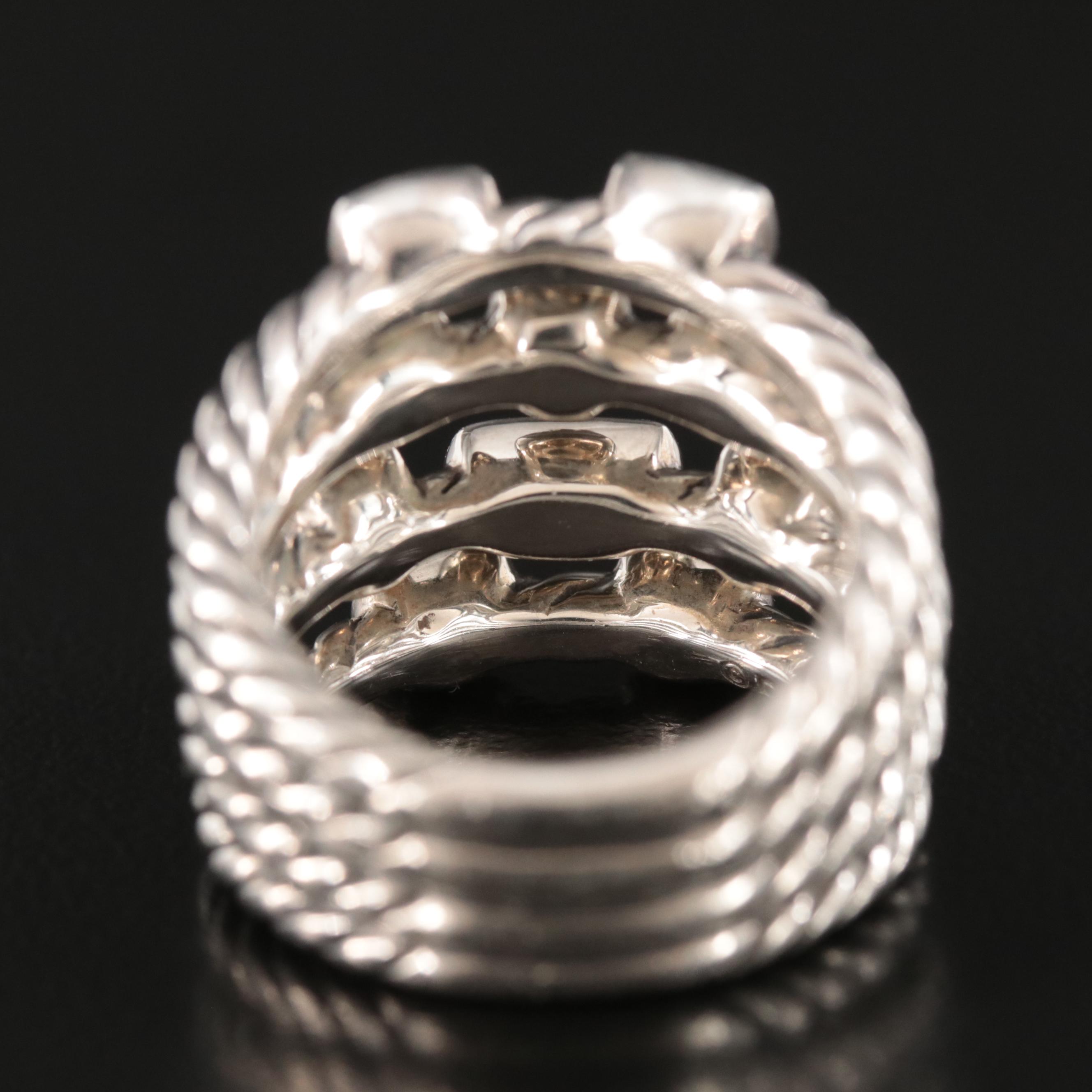 David Yurman "Confetti Collection" Sterling with Bonded 18K Gold Ring ...