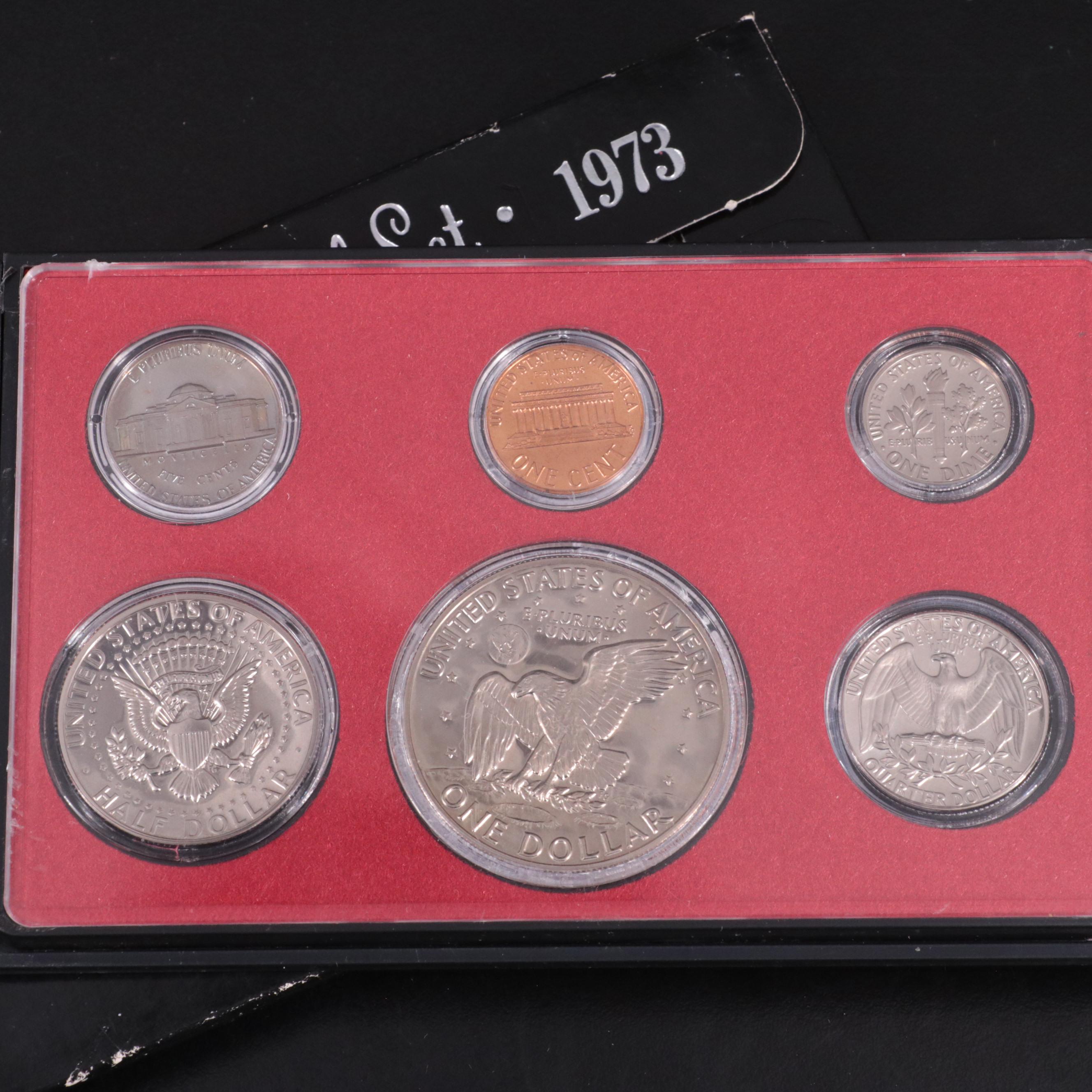 Collection of Thirteen Different United States Proof Sets 1968-1980 ...