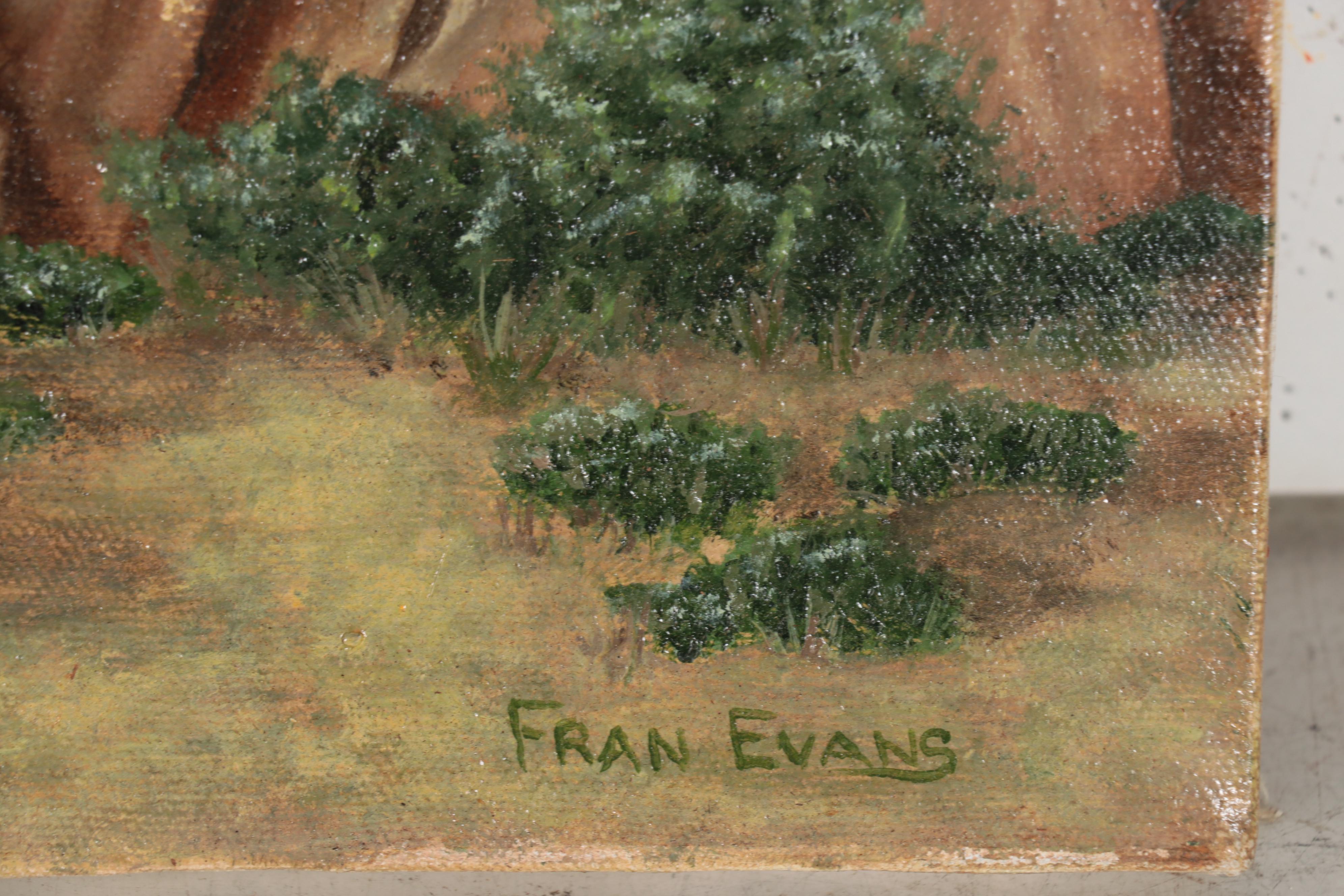 Fran Evans Oil Painting "Texas Canyon Display" 1999 | EBTH