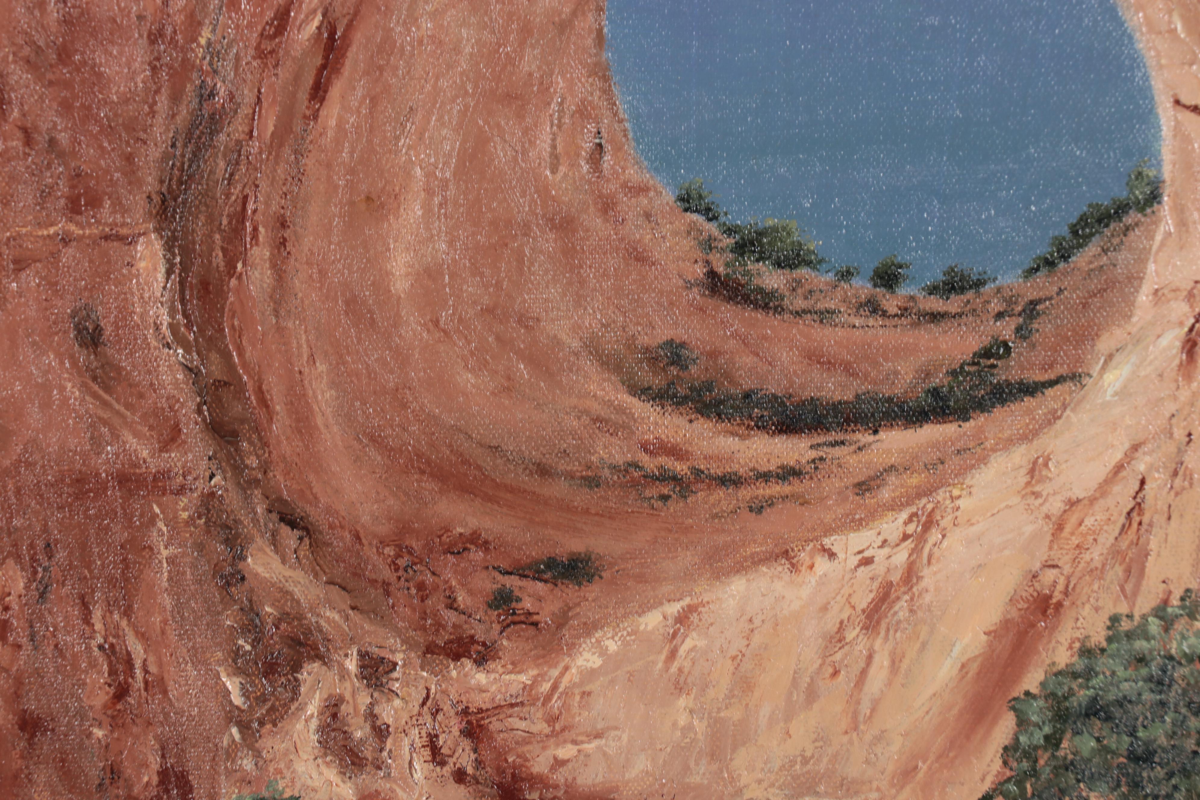 Fran Evans Oil Painting "Window Rock, Arizona," 1999 | EBTH