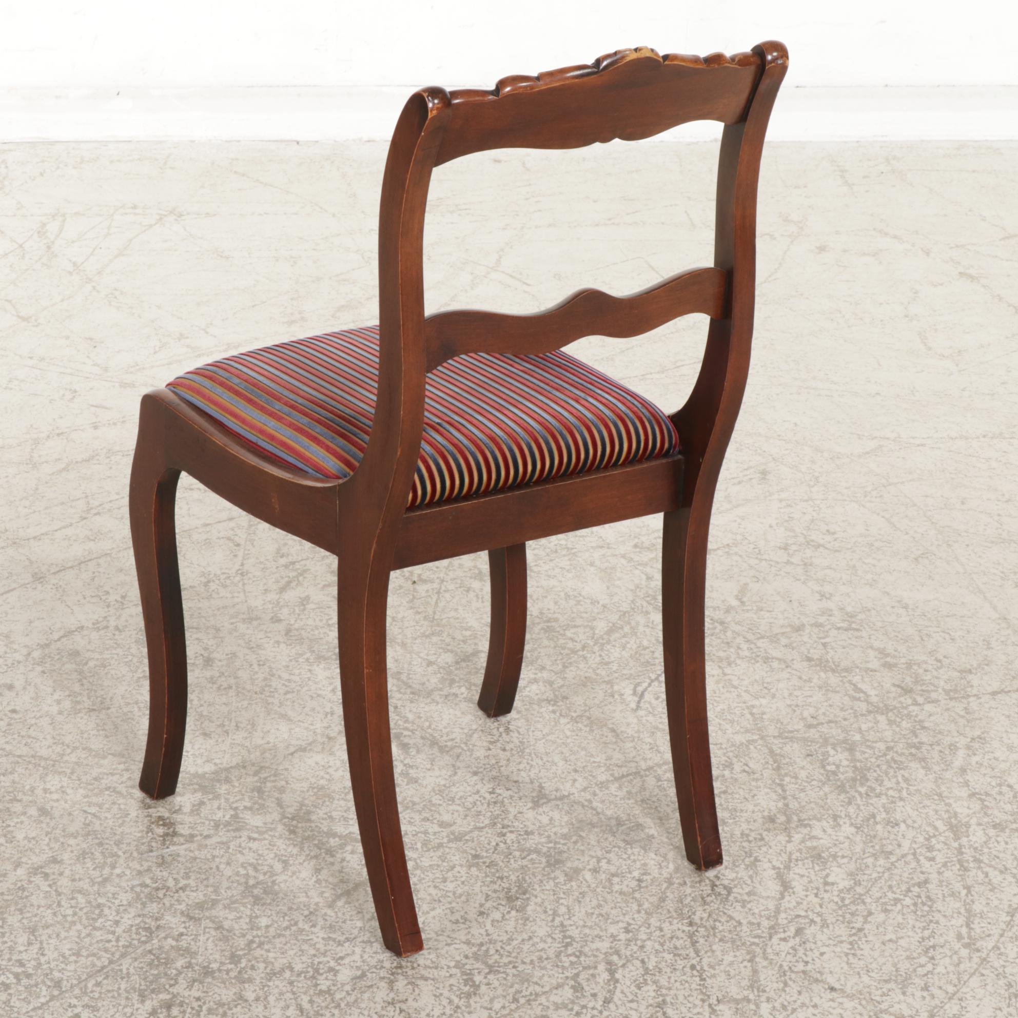 Duncan Phyfe Style Carved Wood Side Chairs, Mid-20th Century | EBTH