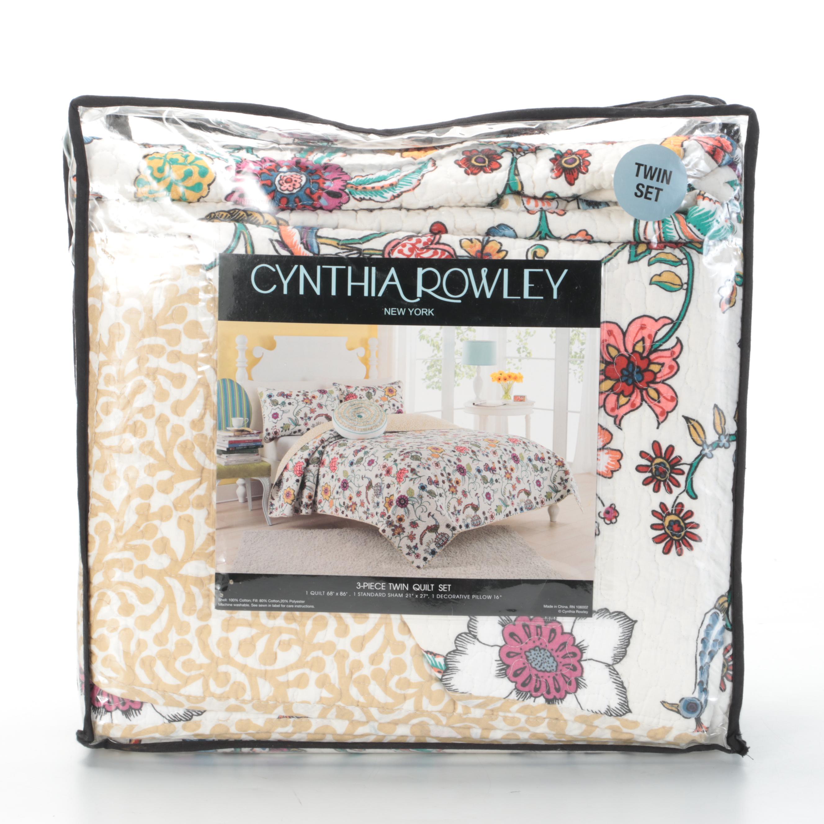 Cynthia Rowley Three-Piece Twin Quilt Sets with Ballard Designs ...