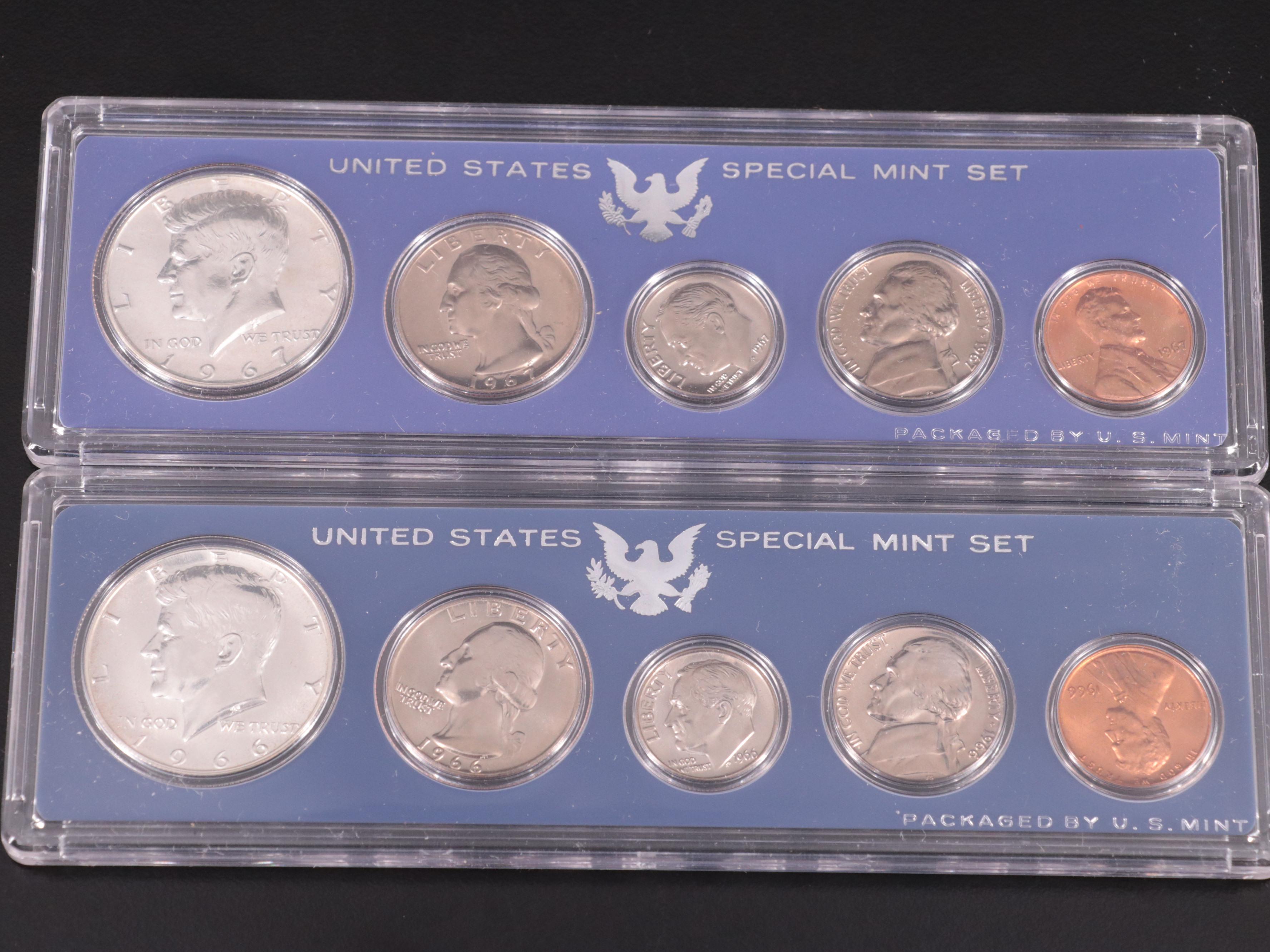 Nineteen Different U.S. Mint Uncirculated Sets, 1965 to 1985 Complete ...
