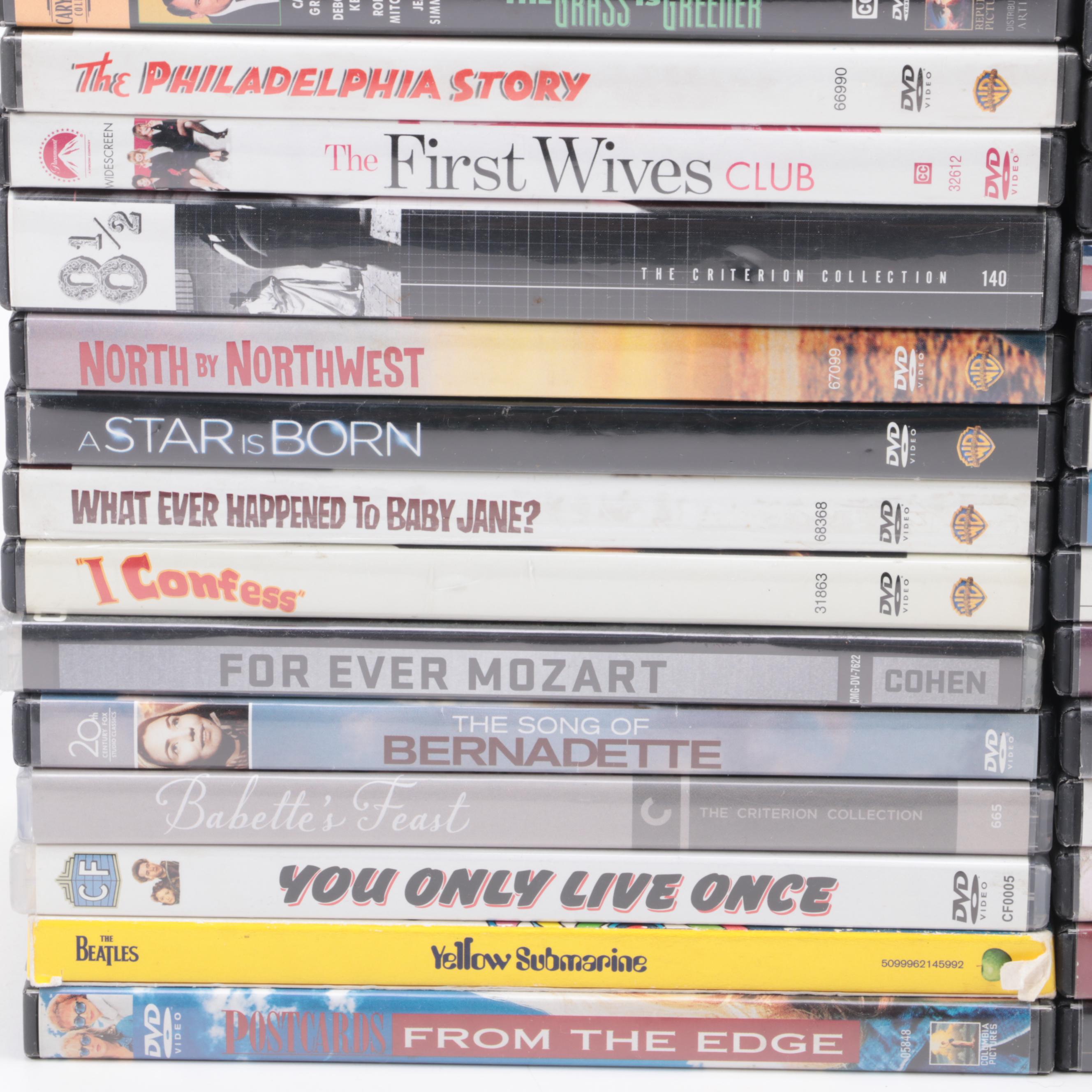 Movies and TV Show DVDs Including "Downton Abbey," Hitchcock Films and ...