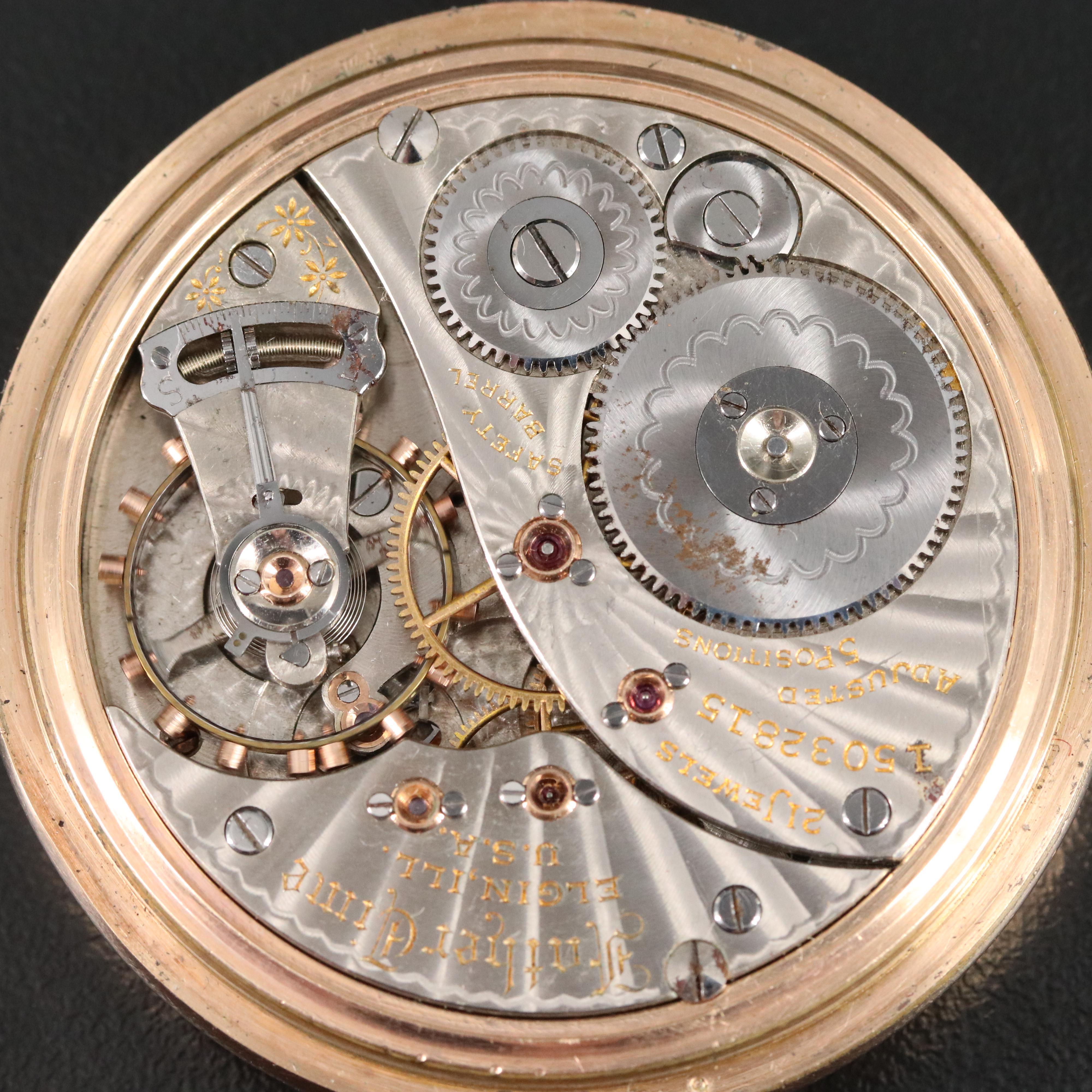 1911 Elgin "Father Time" Railroad-Grade Pocket Watch | EBTH