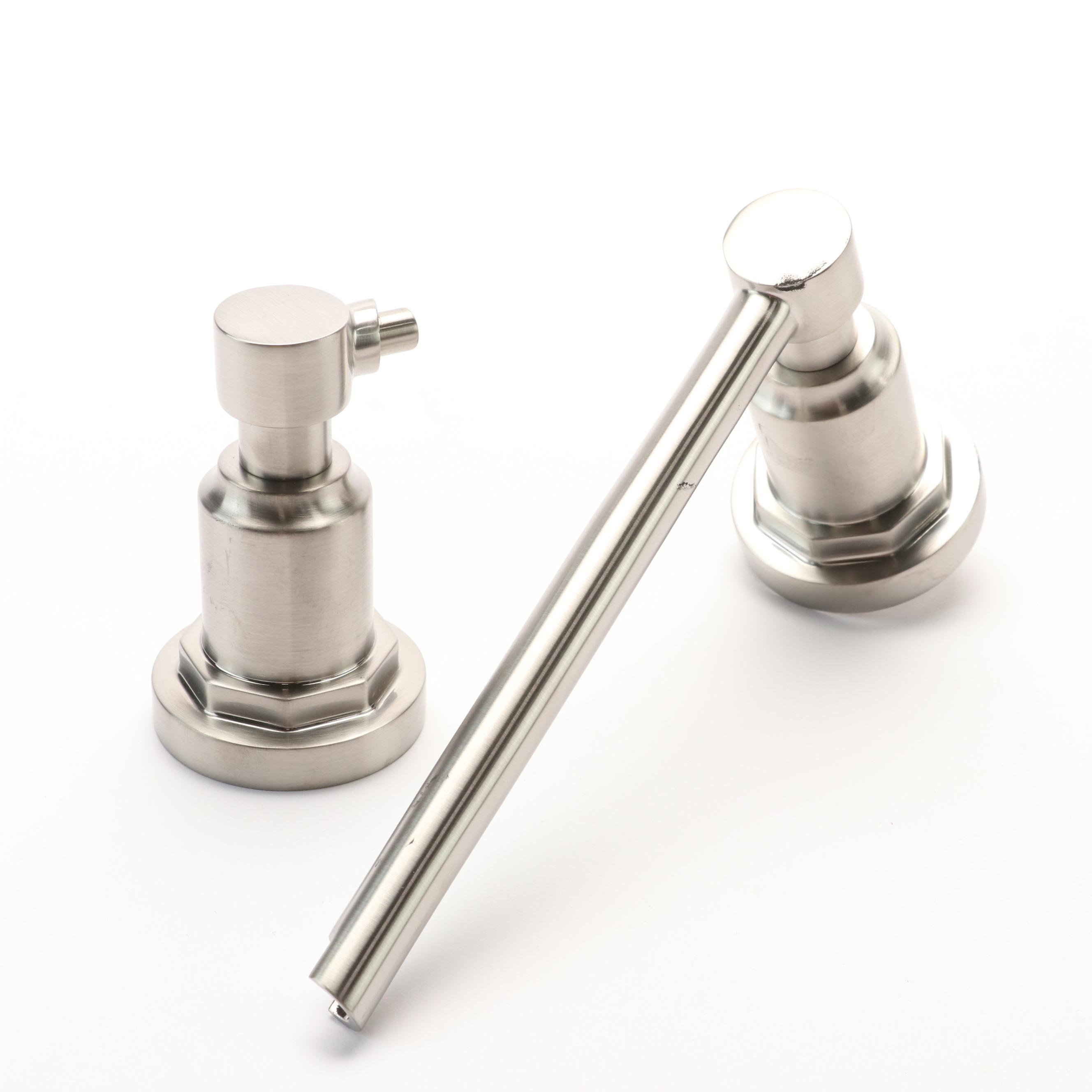 Lever Door Handle Set, Shelf Brackets and Paper Holder in Brushed ...