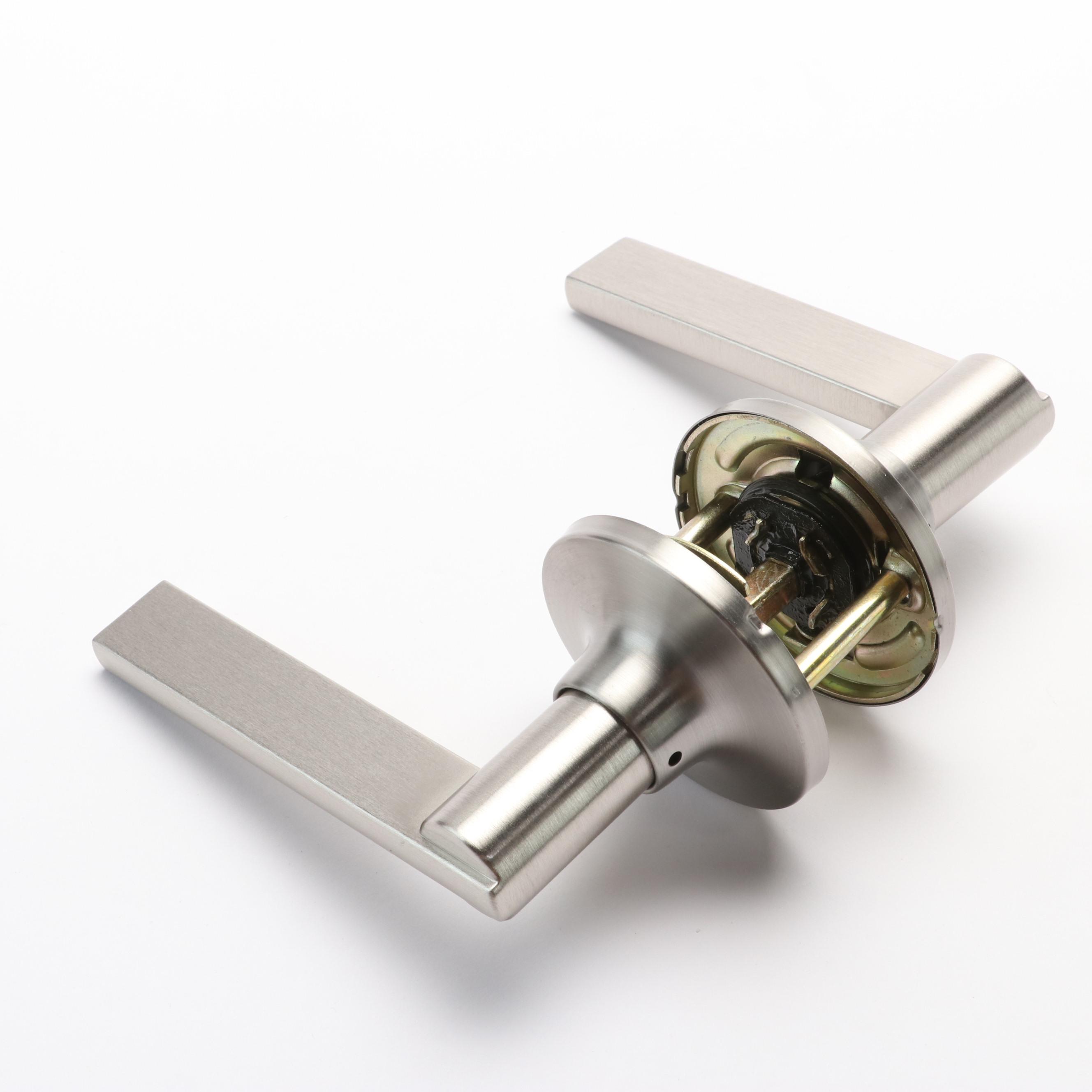 Lever Door Handle Set, Shelf Brackets and Paper Holder in Brushed ...