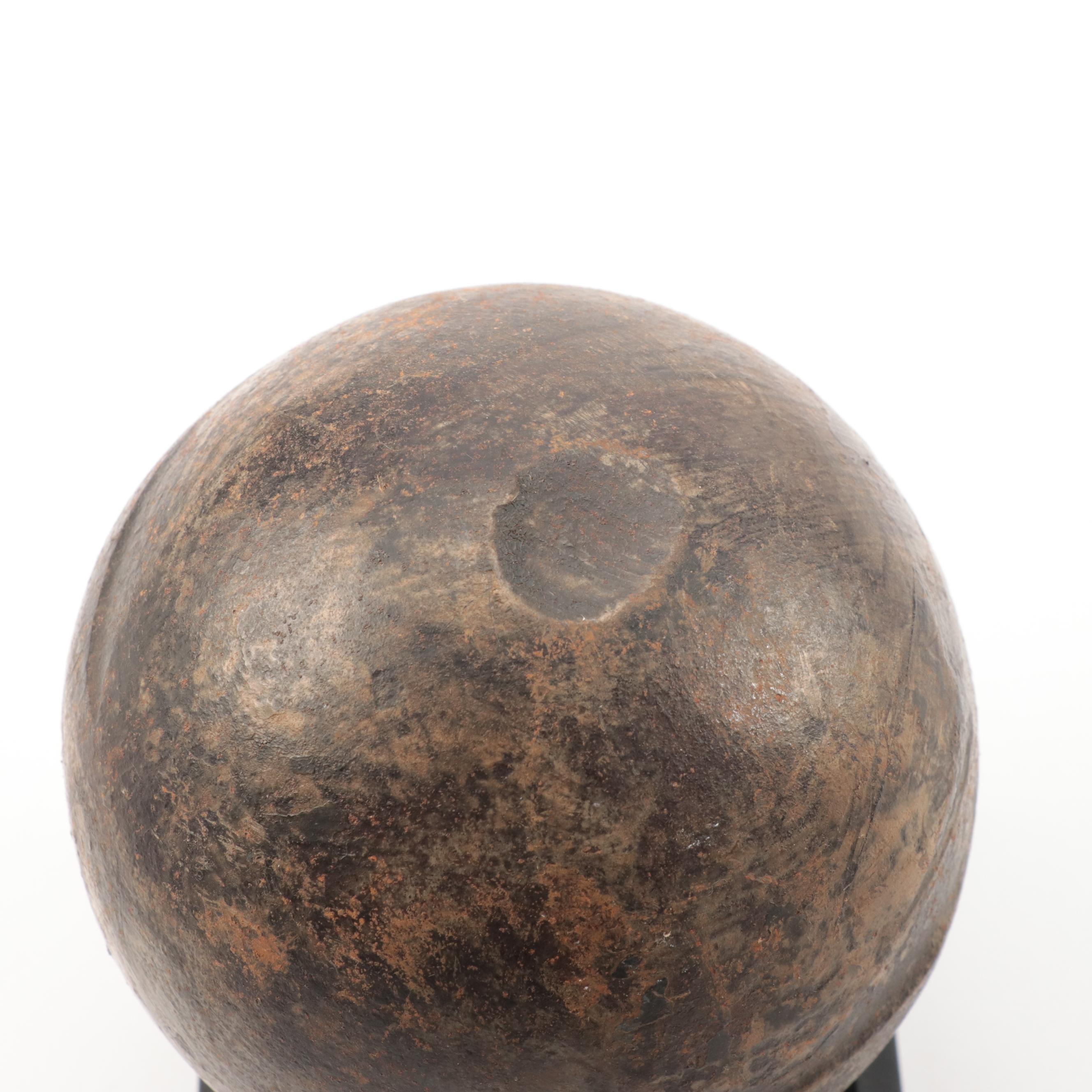 Revolutionary War Era Cannonball with Civil War Era Cannonball | EBTH